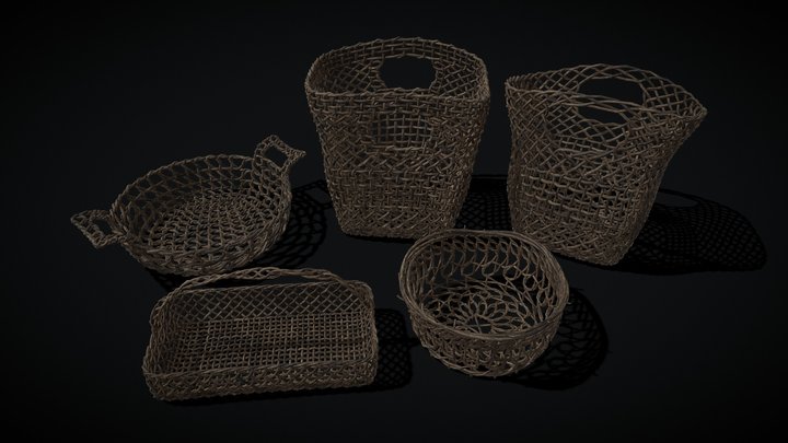 Basket 3D models - Sketchfab