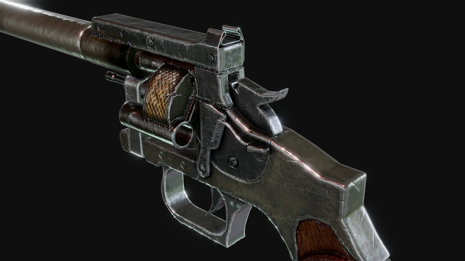 Revolver - 3D model by John Machine (@JohnMachinehere) [164c185 ...