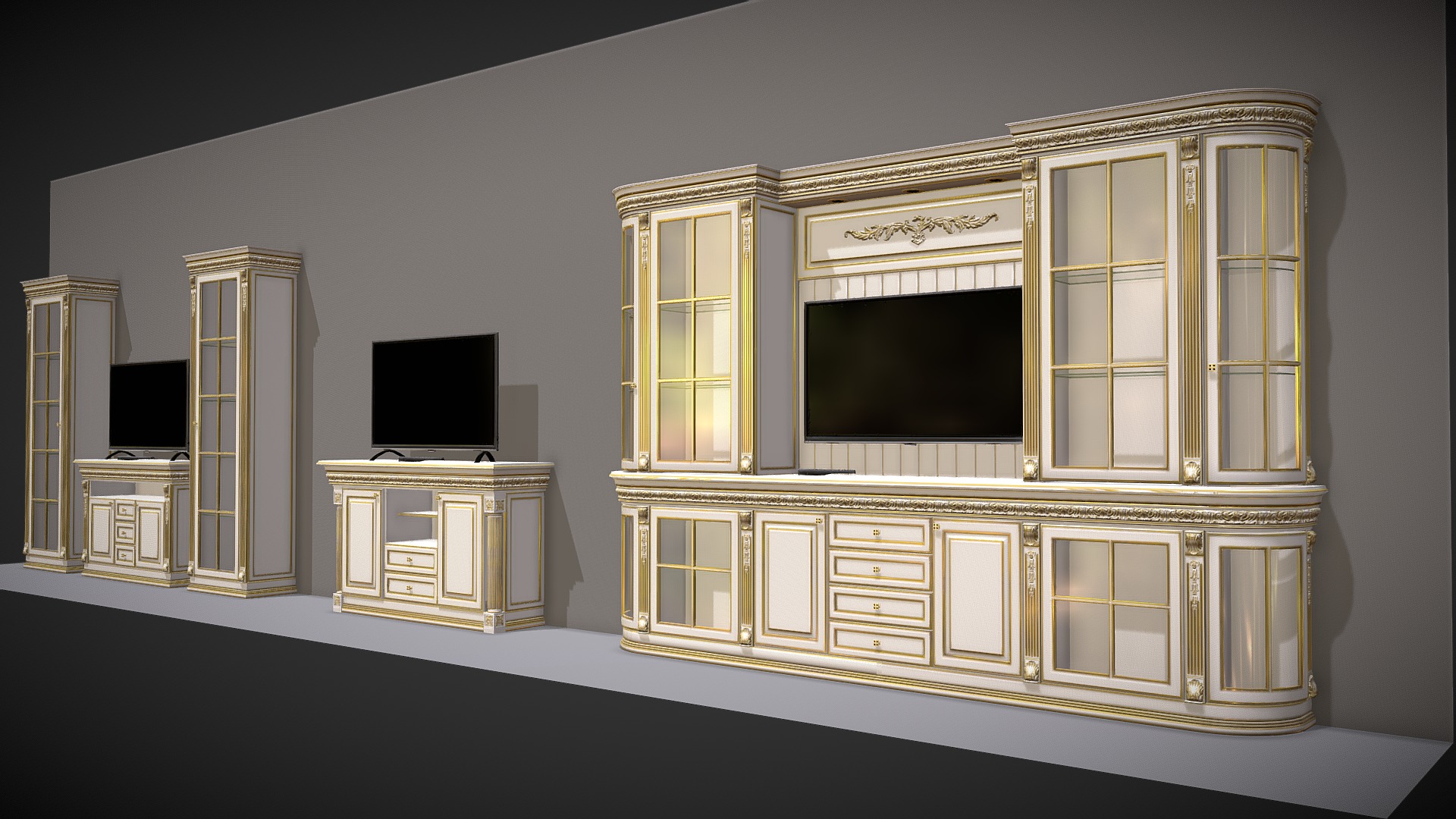 Mebel TV - 3D model by rendermanus831 [164e3b3] - Sketchfab
