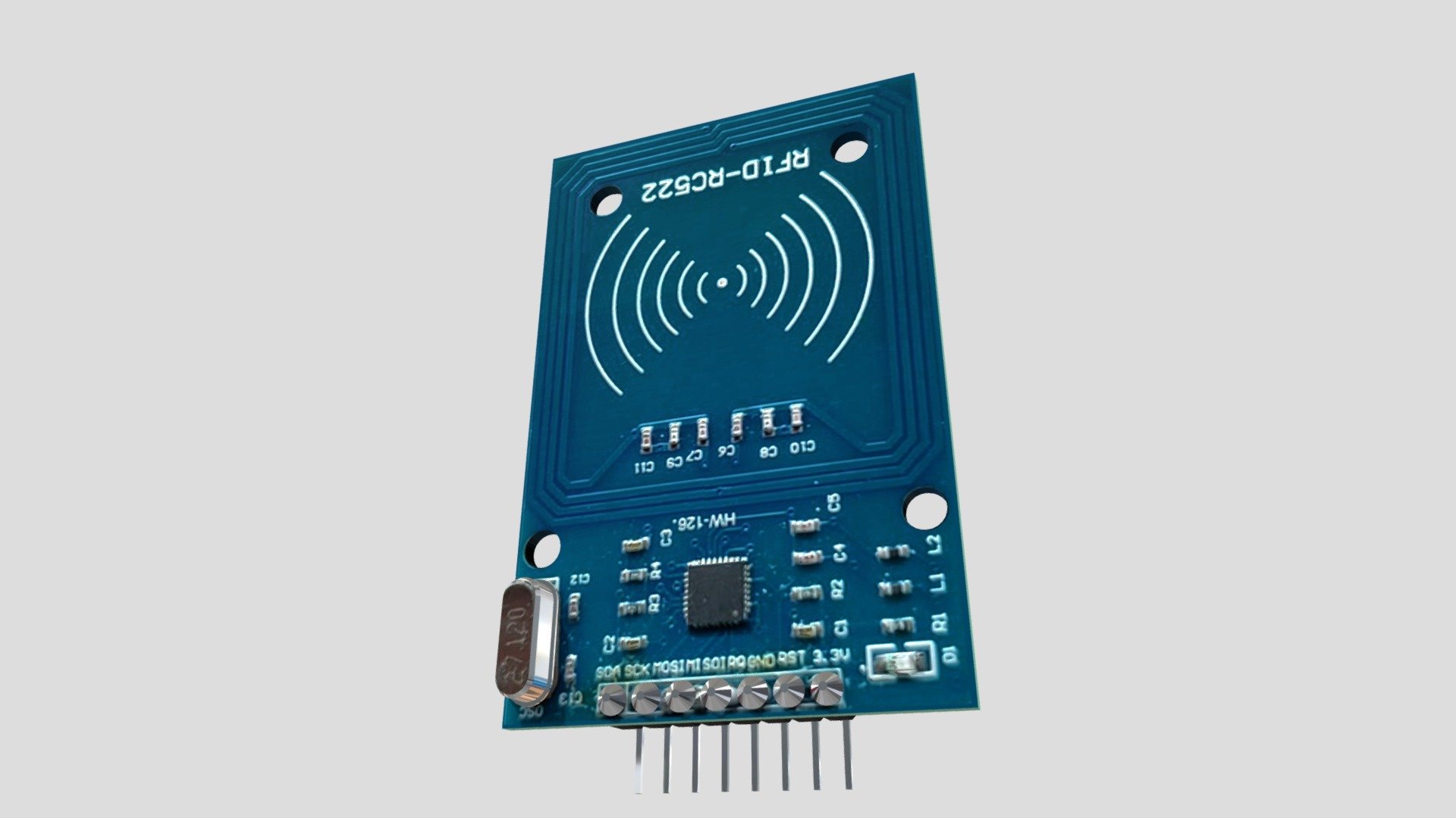 Rfid Rc522 Arduino Uno Compatible Download Free 3d Model By Davidg