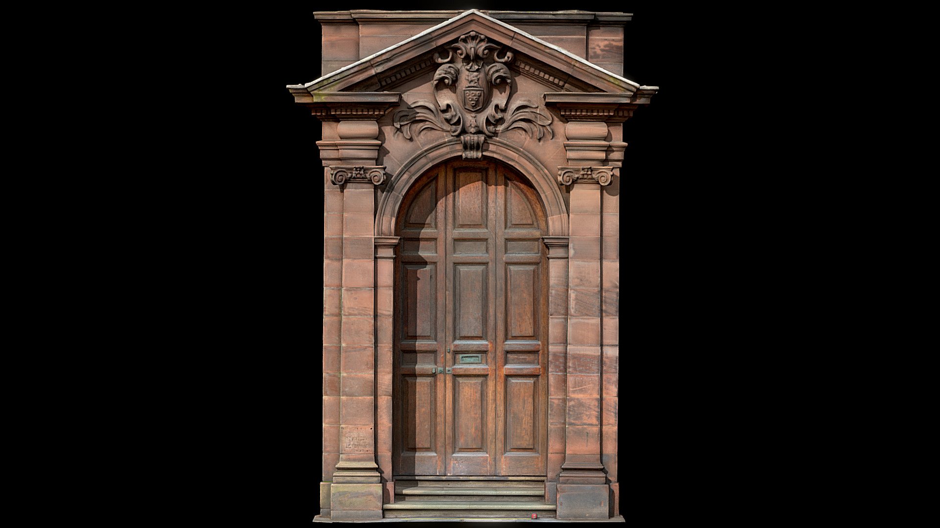 Red Sandstone Library Door - Download Free 3D model by Jason Dovey ...