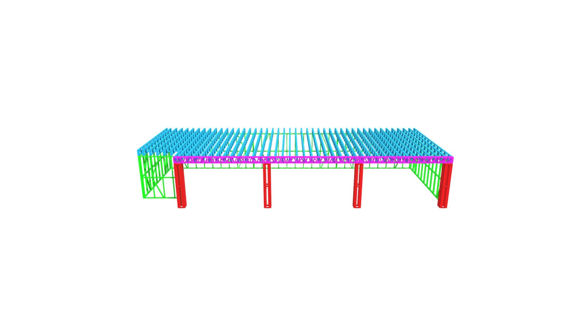 Proposed Mezzanine - Download Free 3D model by Steel Frame Solutions ...