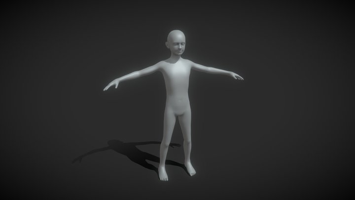 Kid-body-base-mesh 3D models - Sketchfab