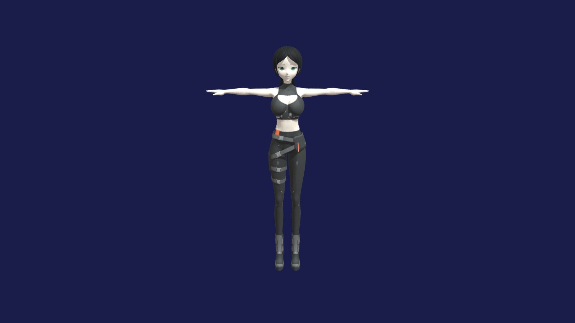 character girl #4 (FBX) - Download Free 3D model by BELAZ (@asset_for ...