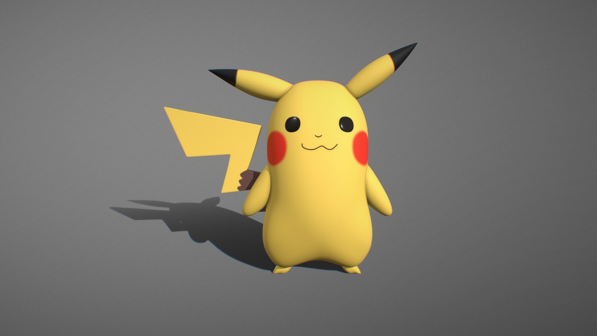 Pikachu - 3D model by aryanahamed (@aryan96) [165b609] - Sketchfab