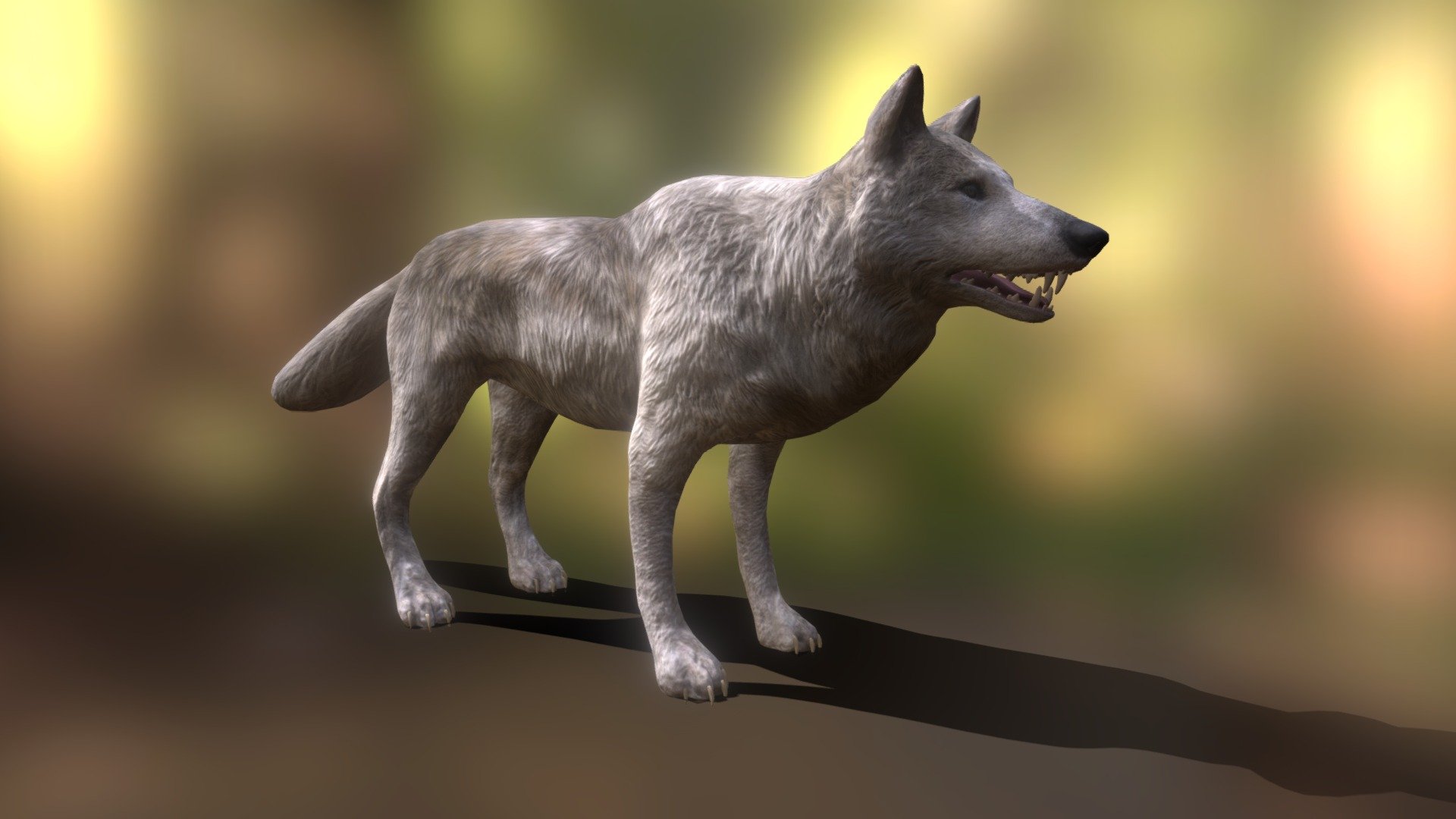 Lowpoly Wolf Rigged and Animated for VR AR Games - Buy Royalty Free 3D ...