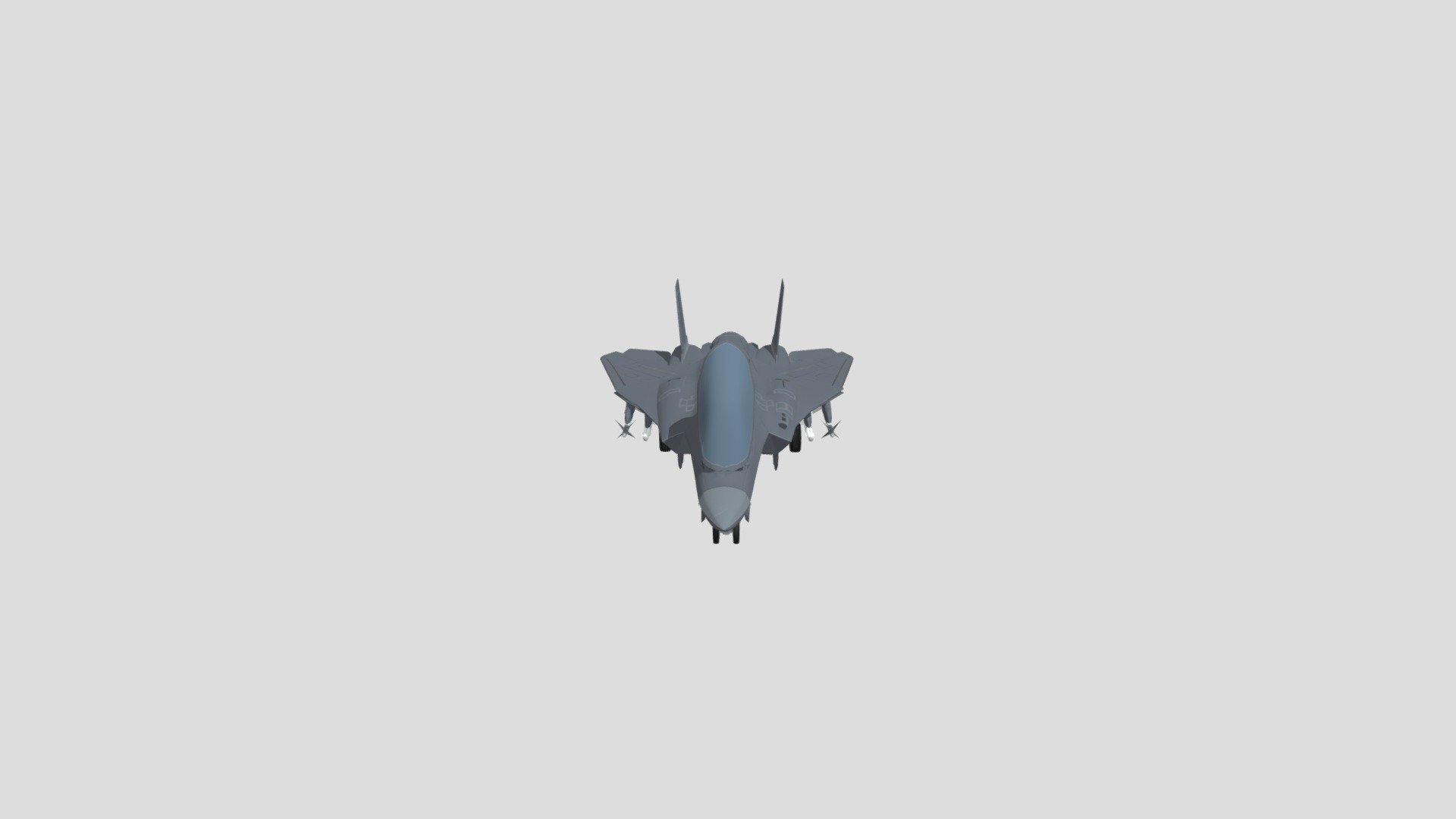 Custom Fighter Jet-Rigged-Changable Decal-Text - 3D model by ...