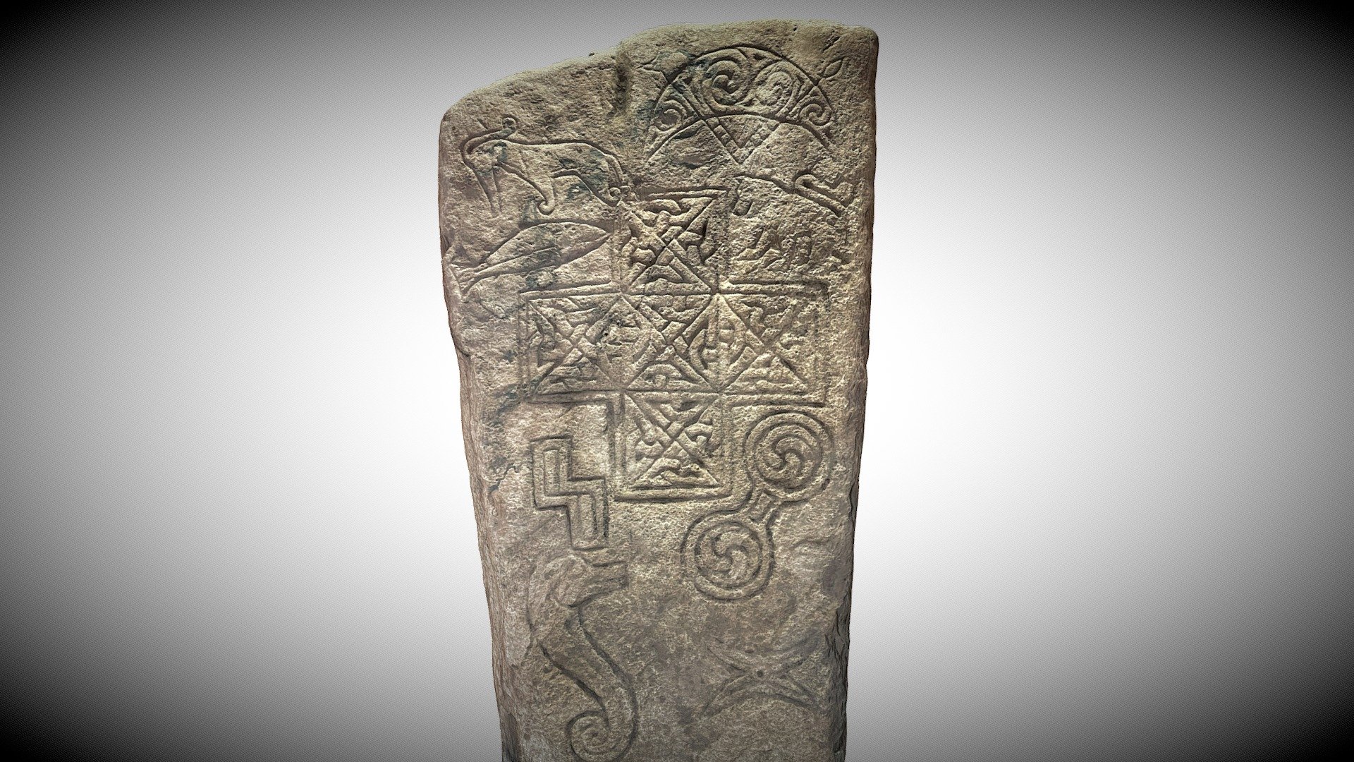 The Ulbster Pictish Symbol Stone - Download Free 3D model by ...