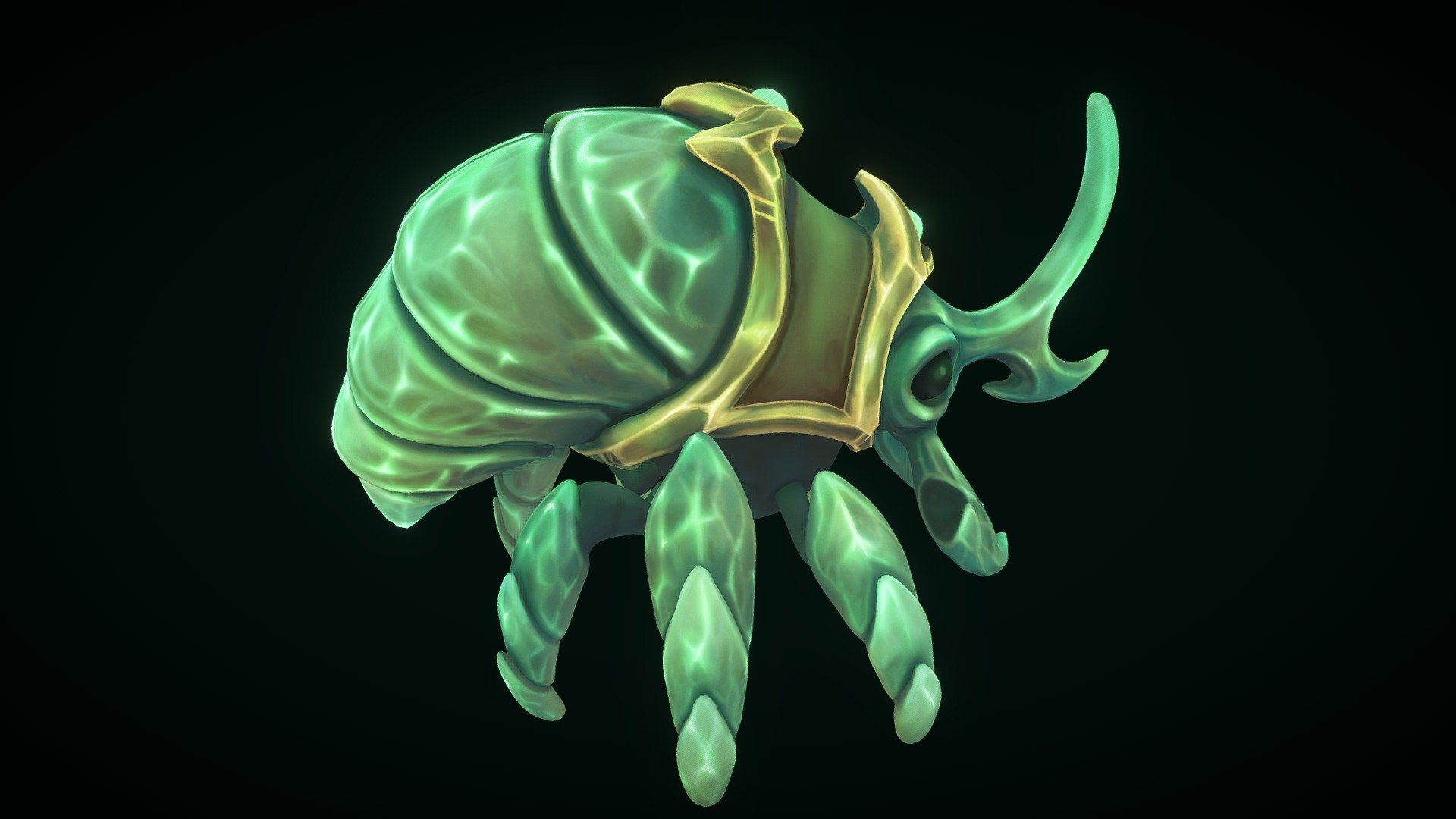 Hand-Painted Scarab - 3D model by Efthalía Estasmalteadas (@efthalia ...