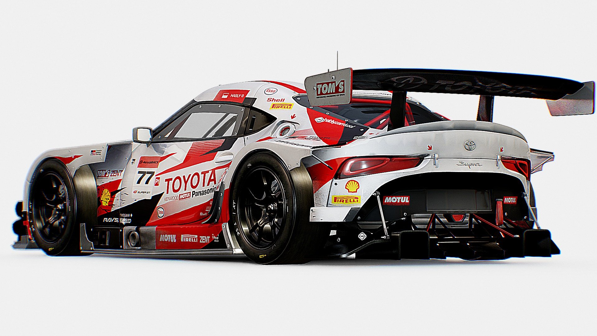 ToyotaGR Supra GT300 | www.vecarz.com - Download Free 3D model by ...