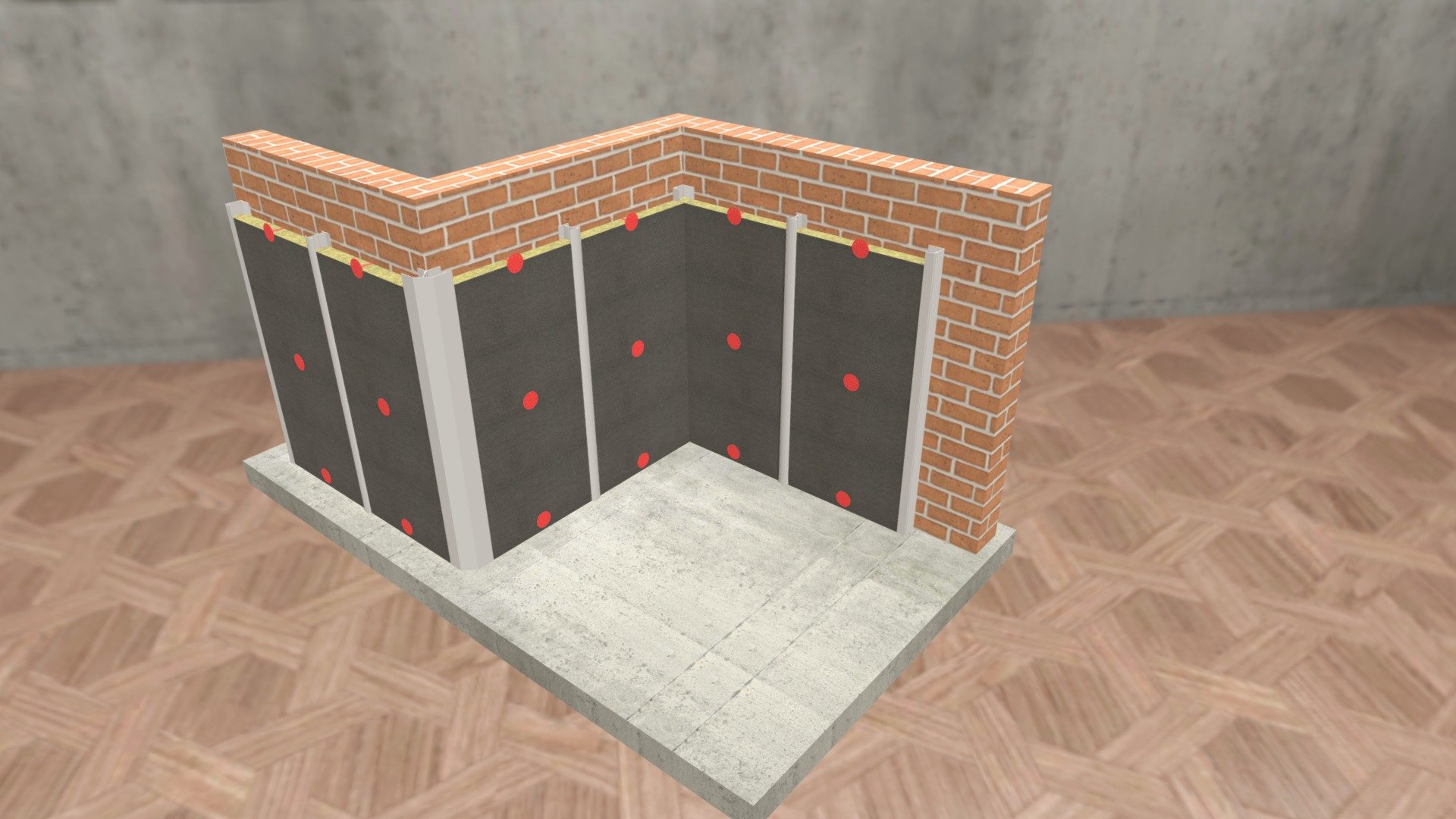 Acoustic and Soundproofing technical room - 3D model by Remak [1669d50 ...