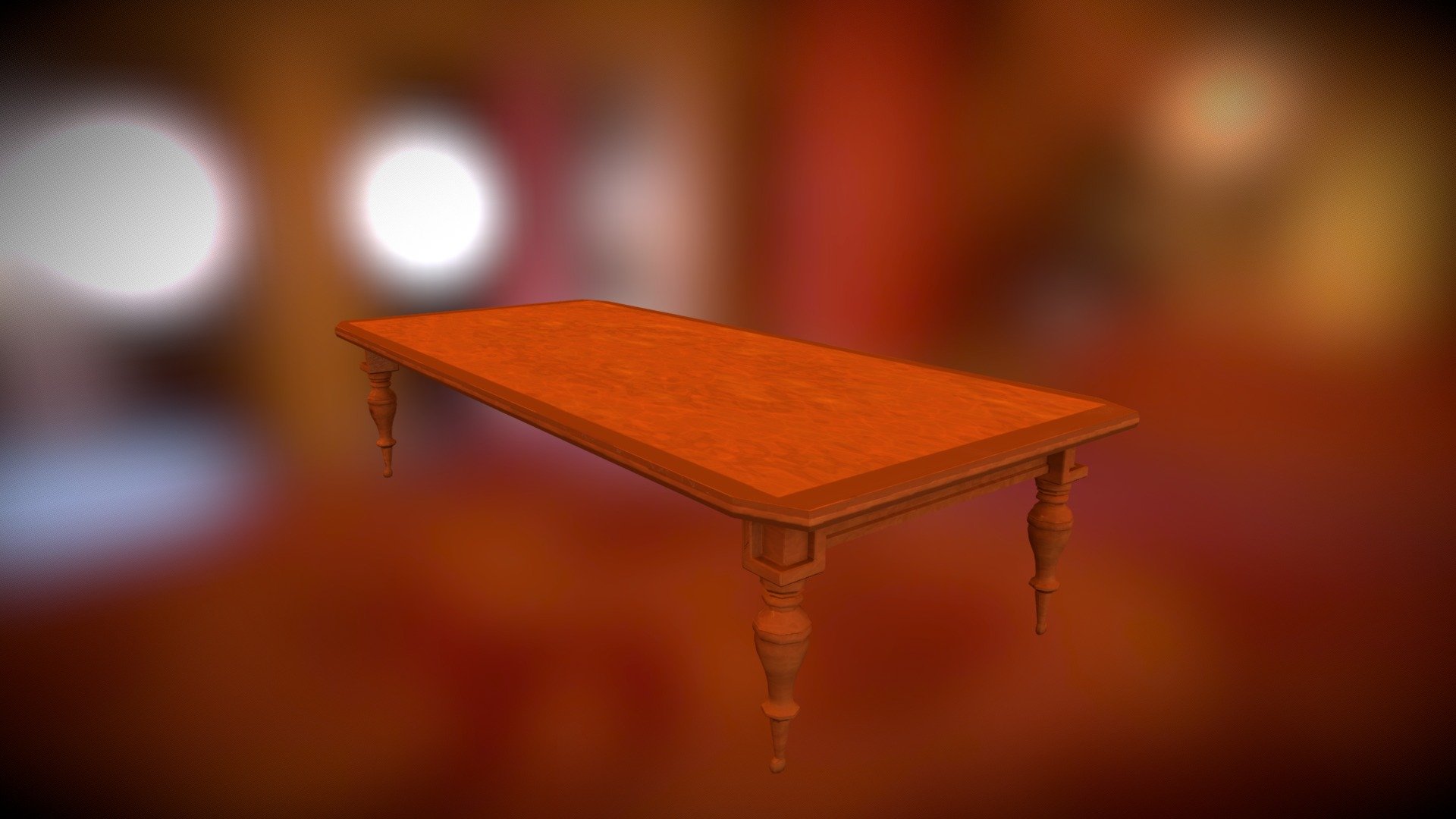 Victorian Table - 3D model by manoeldeoliveira [166b6f7] - Sketchfab