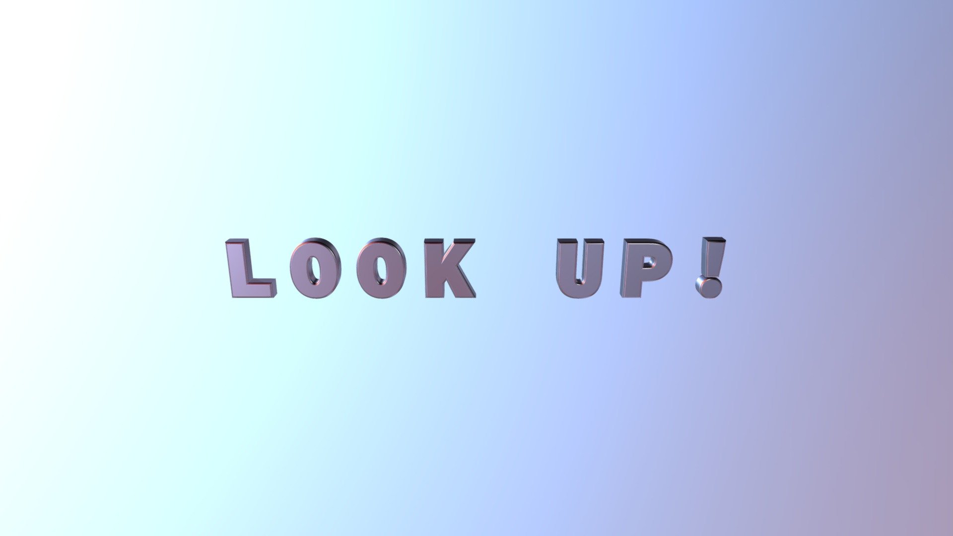 look up text - Download Free 3D model by cstockton [166bf50] - Sketchfab