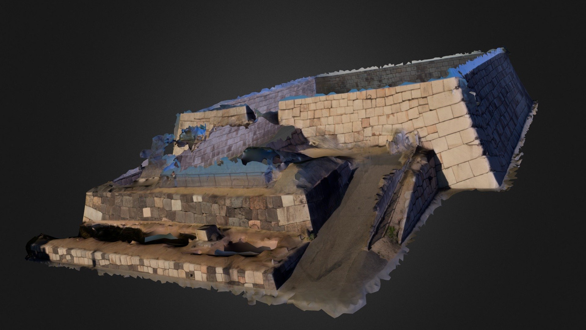castle walls of edo-jo honmaru - 3D model by yuichi hayakawa (@yshaya ...