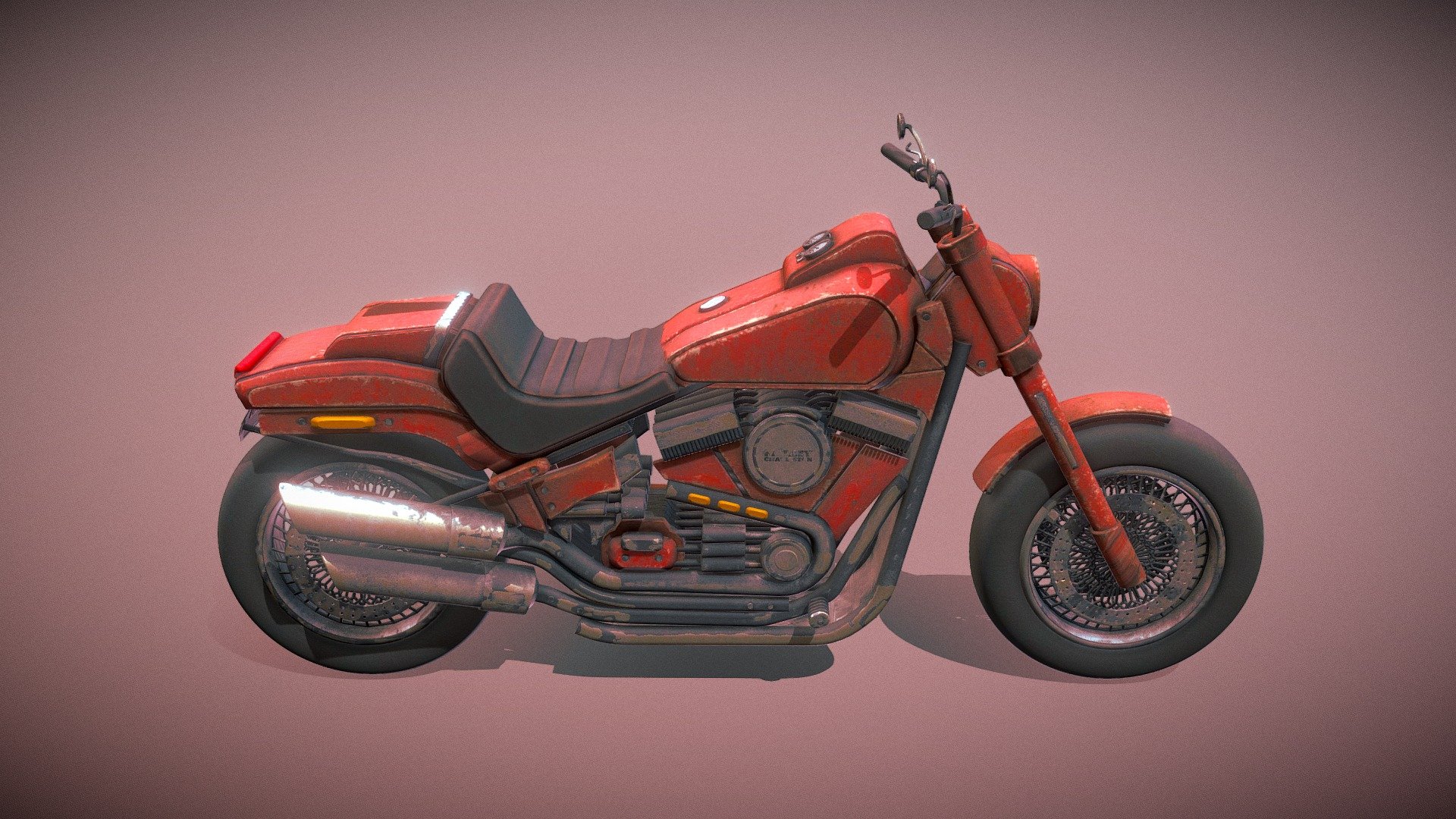 Motorcycle - 3D model by Leandro Nicolas (@LeandroN) [166cd87] - Sketchfab