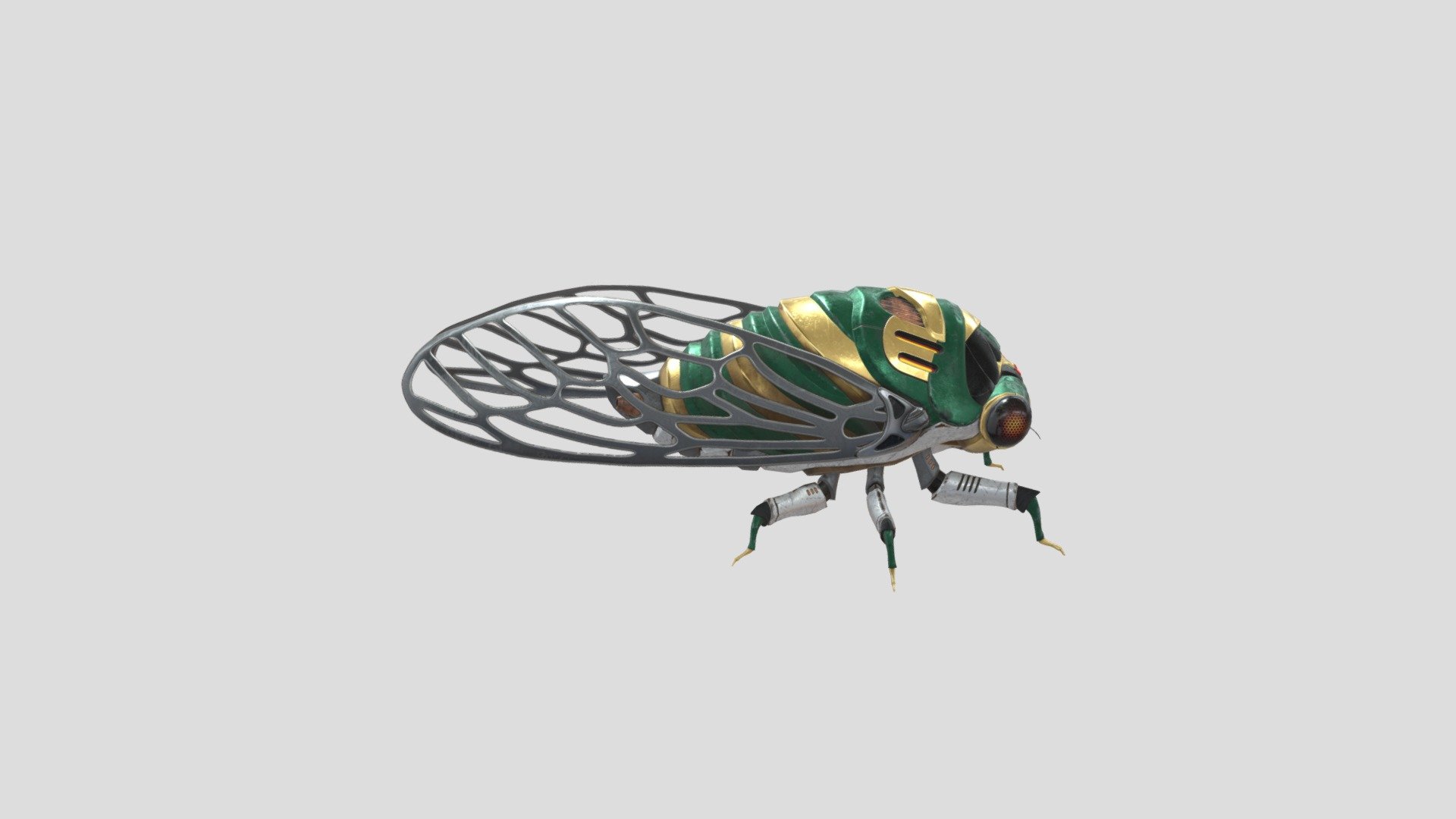 Cicada Mech - 3D model by Julio Martinez (@juliomartinez) [166e264 ...