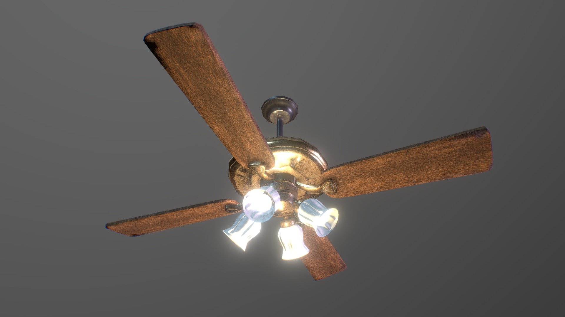 Ceiling Fan - 3D model by Andrew Niemi (@aniemibro) [166e2b9] - Sketchfab