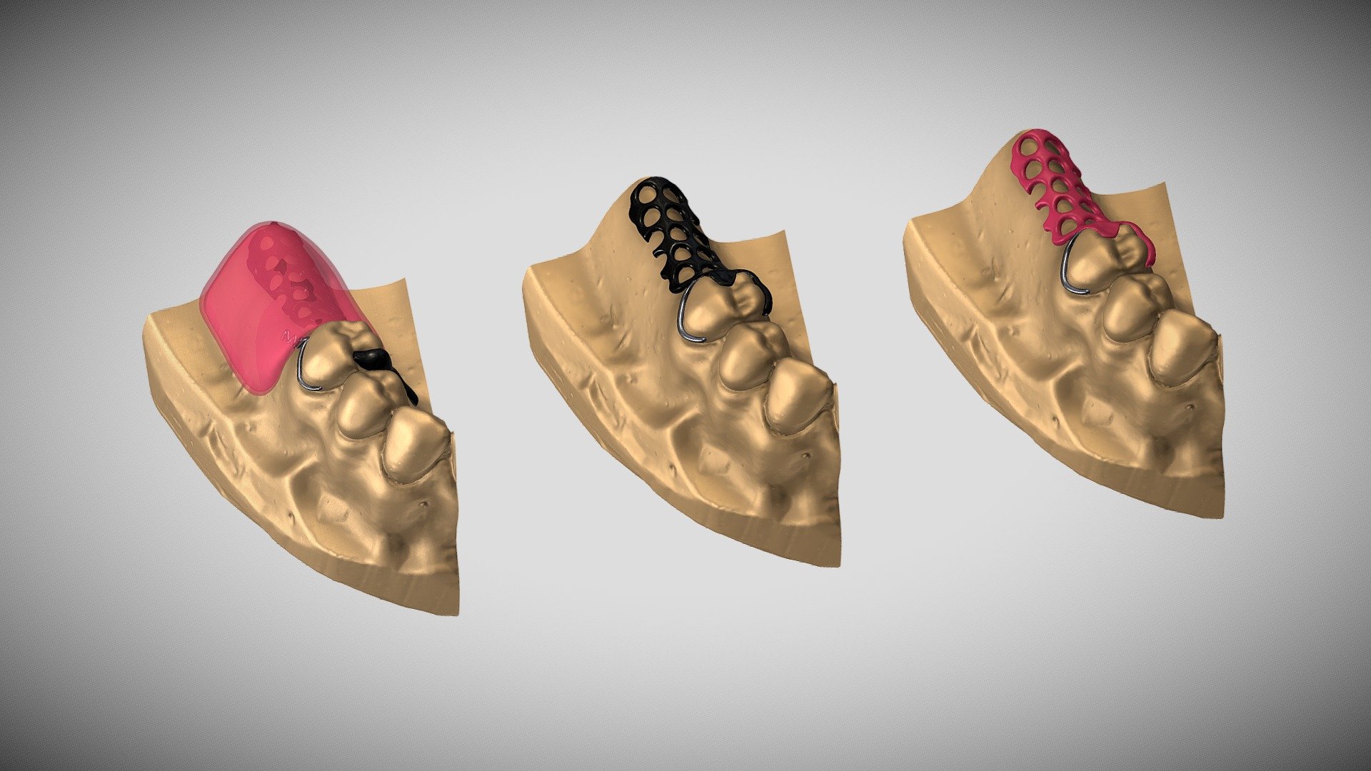 Combination Clasp (3 Variations) - 3D model by Muhammad Nabeel ...