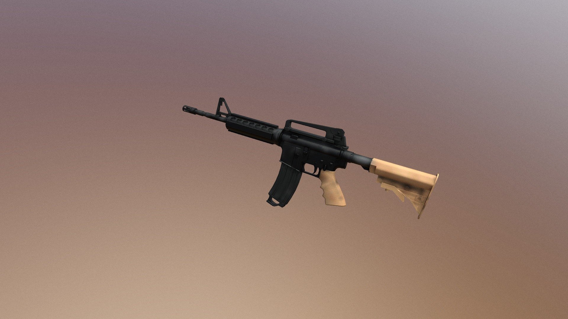 M4a4 Tan - Download Free 3D model by lgsslicer [166fca0] - Sketchfab