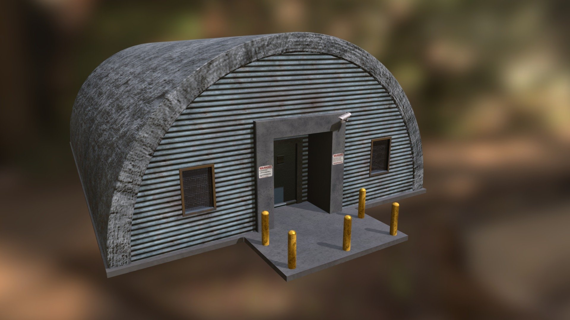 Military Style Building (with animations) - Download Free 3D model by ...