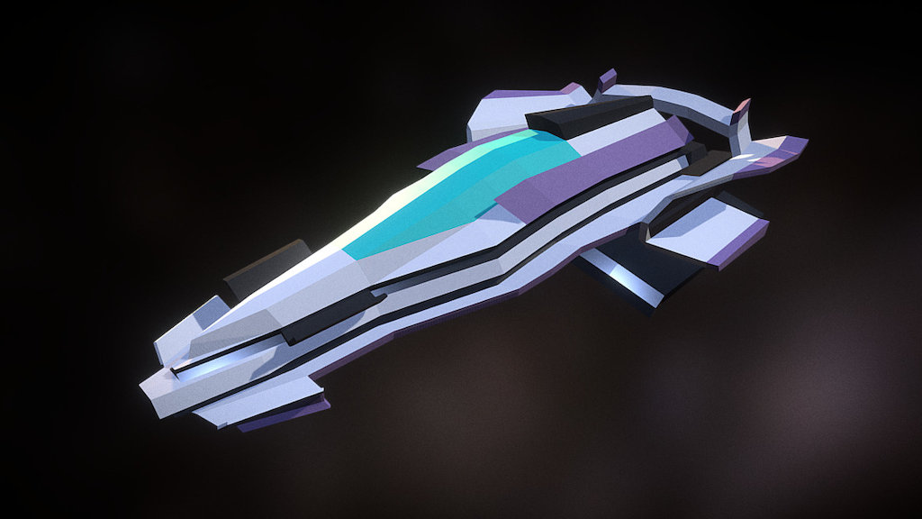 Space Racer 028 - 3D model by PaperPolymath [1671b98] - Sketchfab