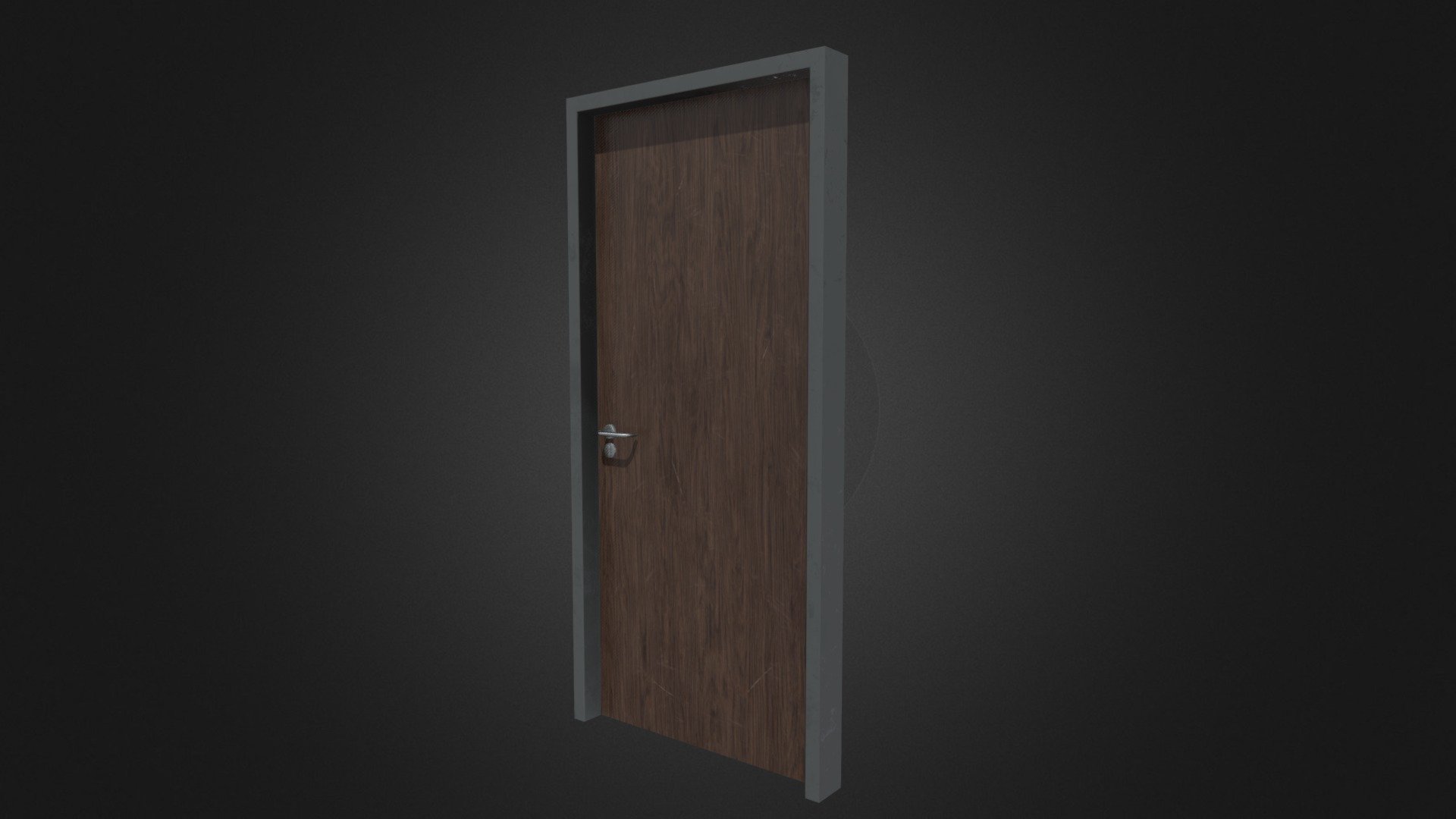 Old door one way Lowpoly(Vray) - Download Free 3D model by mama619 ...