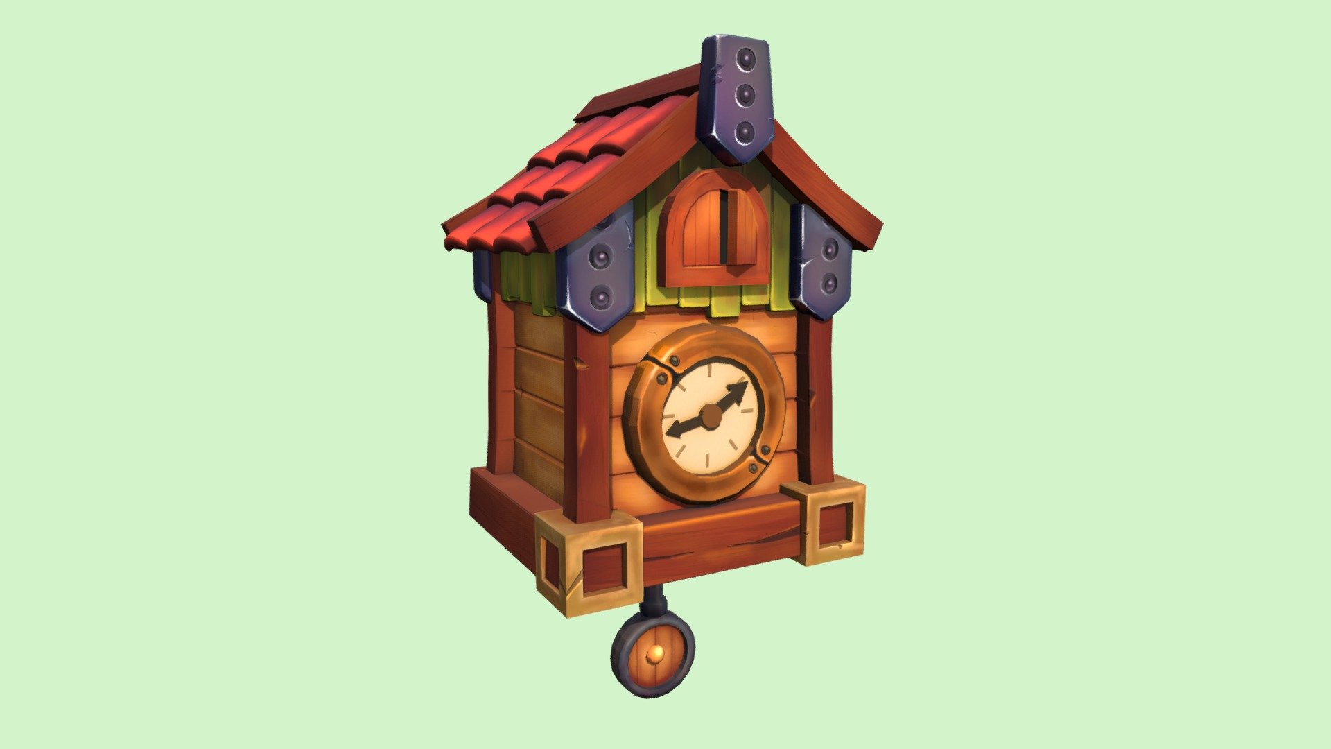 Hand painted Cuckoo Clock - 3D model by RachelEve [1676ef2] - Sketchfab