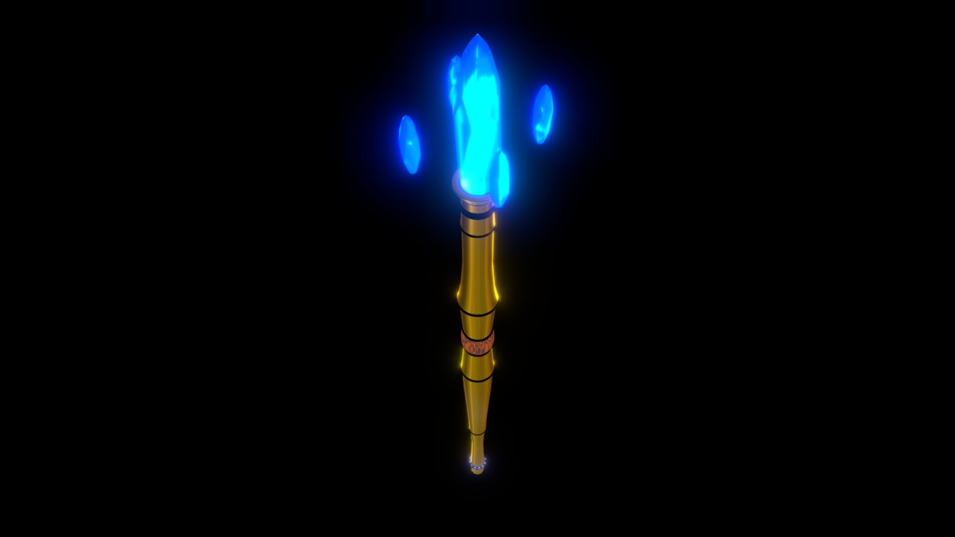 Animated Magic staff - 3D model by domiiniic [1679dc5] - Sketchfab
