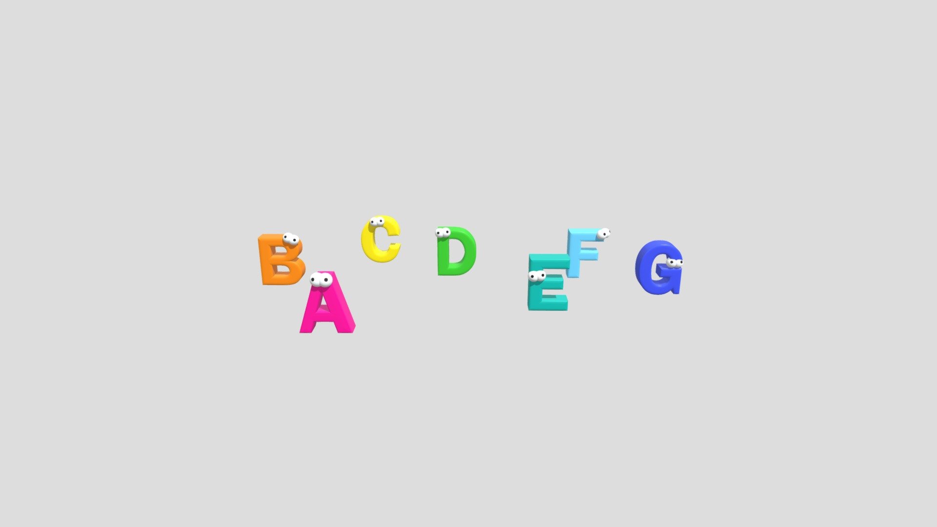 alphabet entier - 3D model by marieludivine.garcia2 [167dd90] - Sketchfab