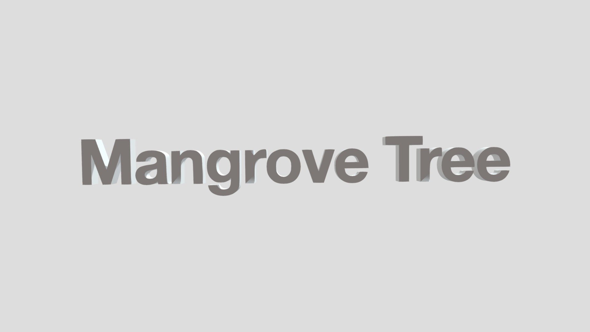Mangrove Tree white - Download Free 3D model by nicmitham [167e4e3 ...