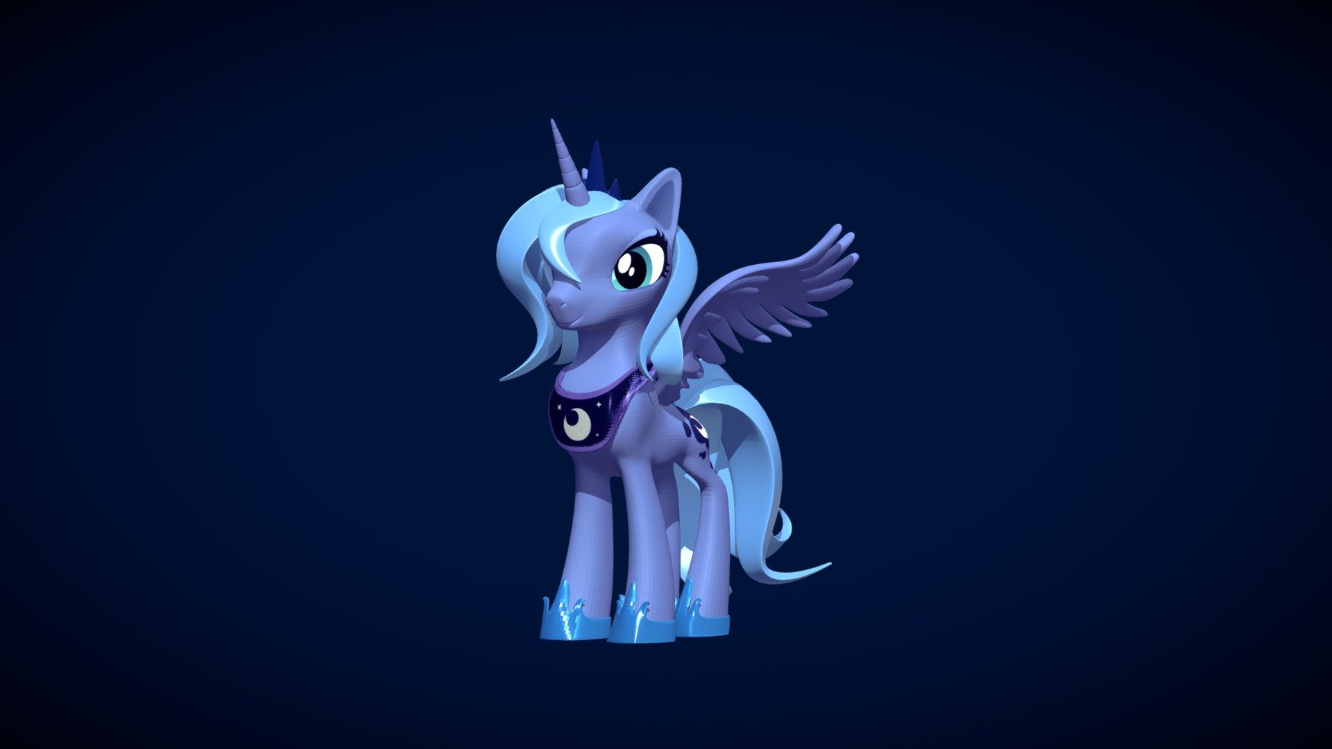MLP - Princess Luna - 3D model by iseanica [167e8e8] - Sketchfab