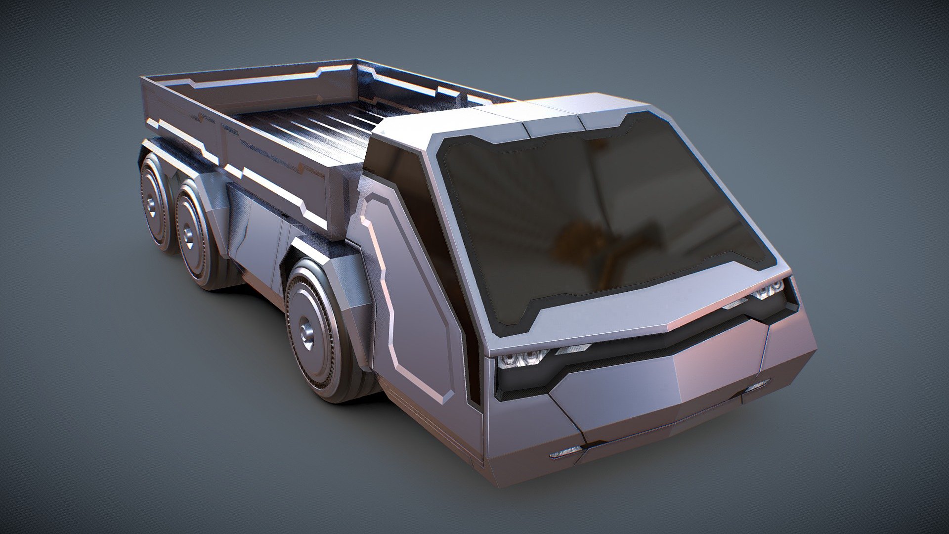 FREE Sci-Fi Vehicle 031-02 - public domain (CC0) - Download Free 3D ...