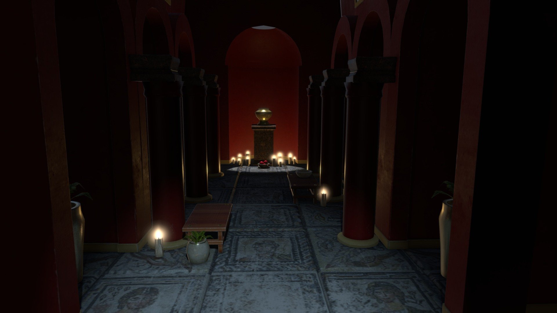 Roman Villa - 3D model by gwenhoward (@gwenhowardart) [167eb3f] - Sketchfab
