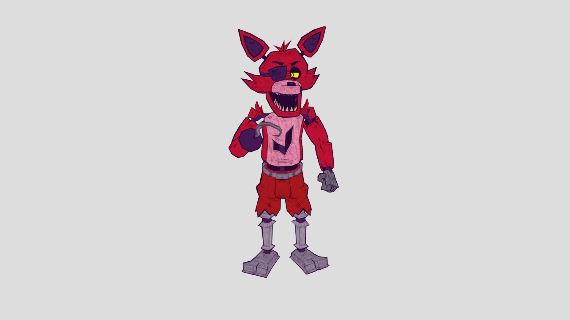 Stylized foxy - 3D model by Bingus (@Transformersdude) [167ed27 ...