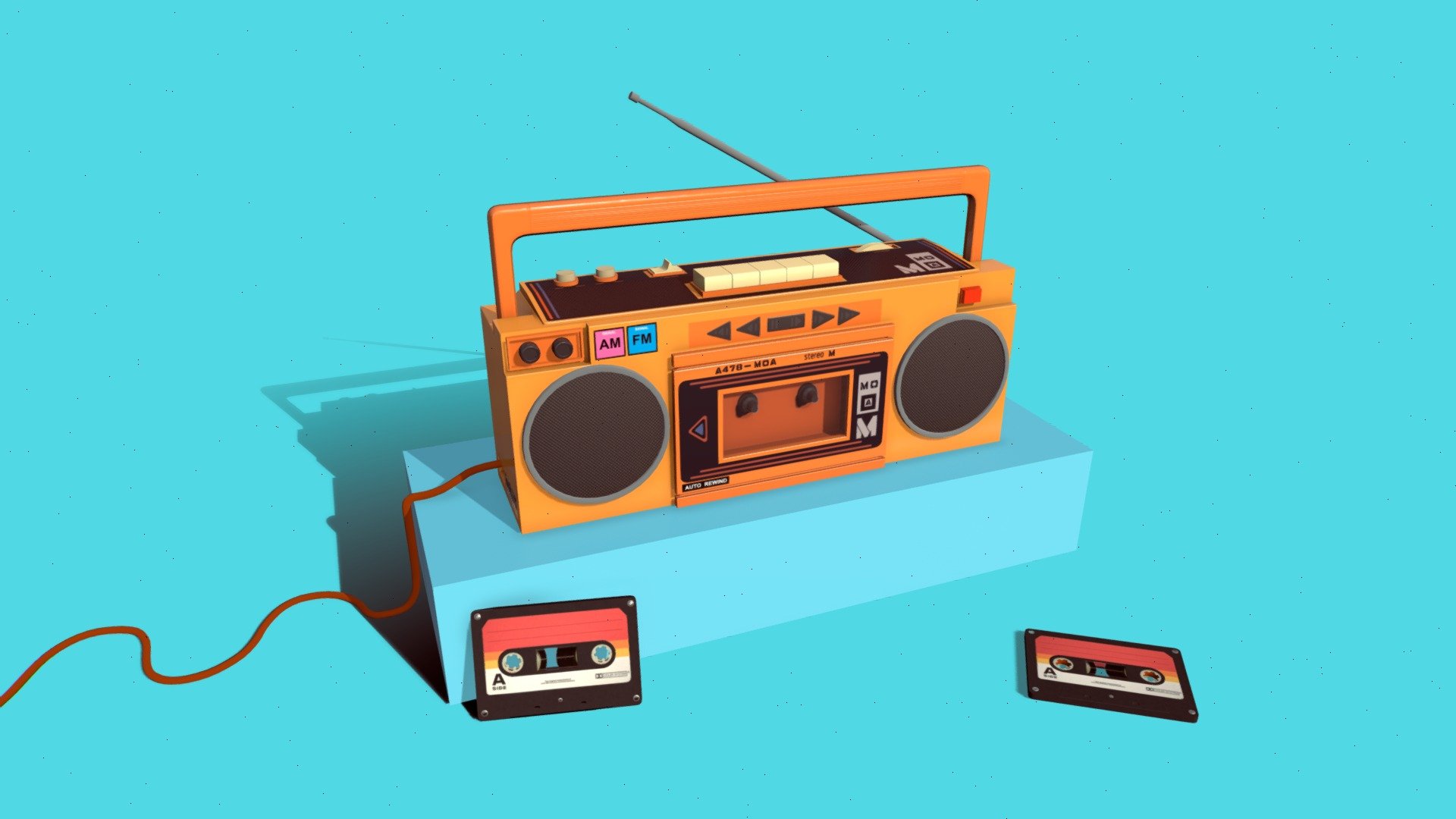 Radio - 3D model by jillianm314 [167f5d8] - Sketchfab