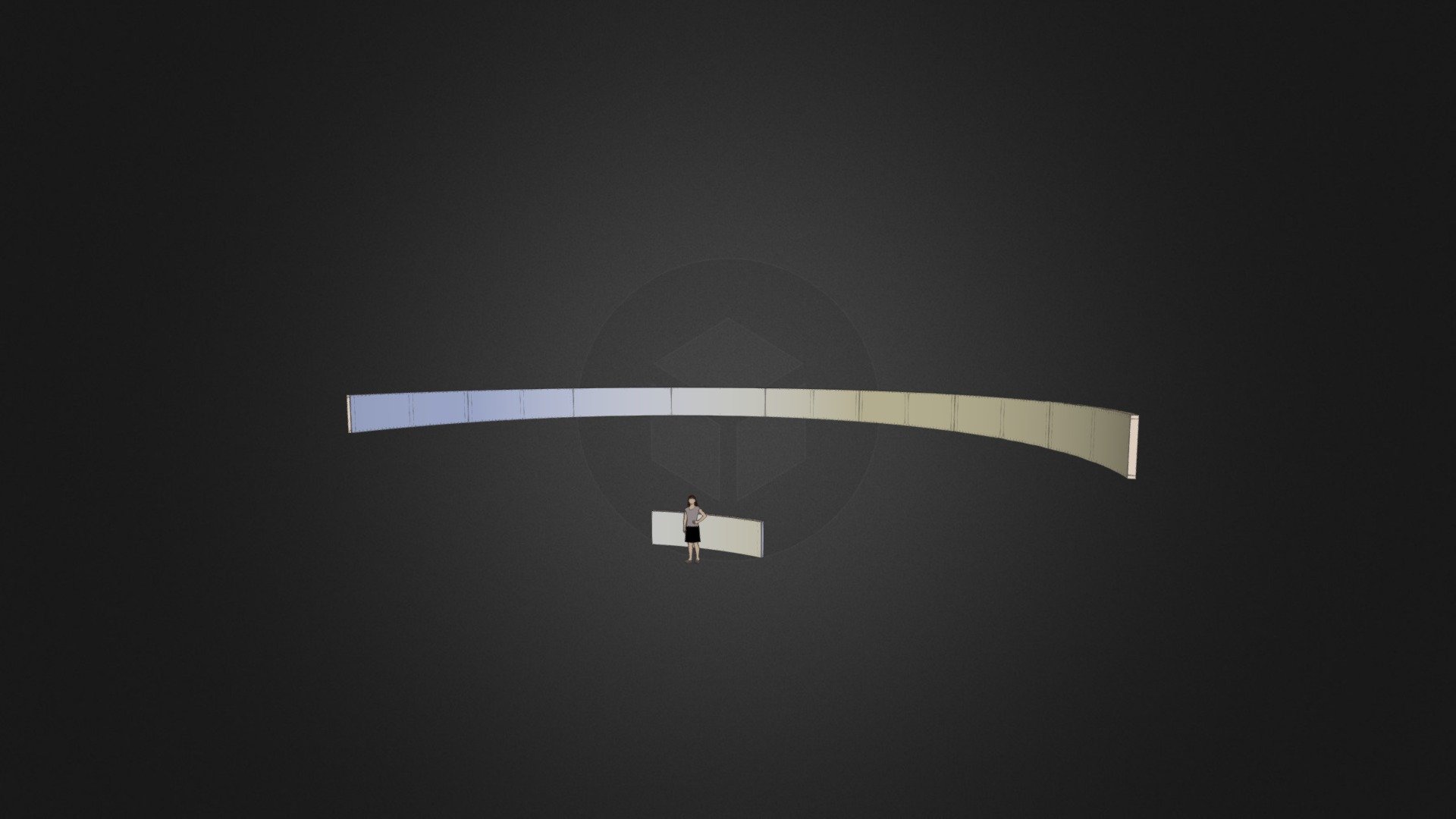 Curved Header - Code: HEDR-CRVHD - 3D model by acme5 [167fdfa] - Sketchfab