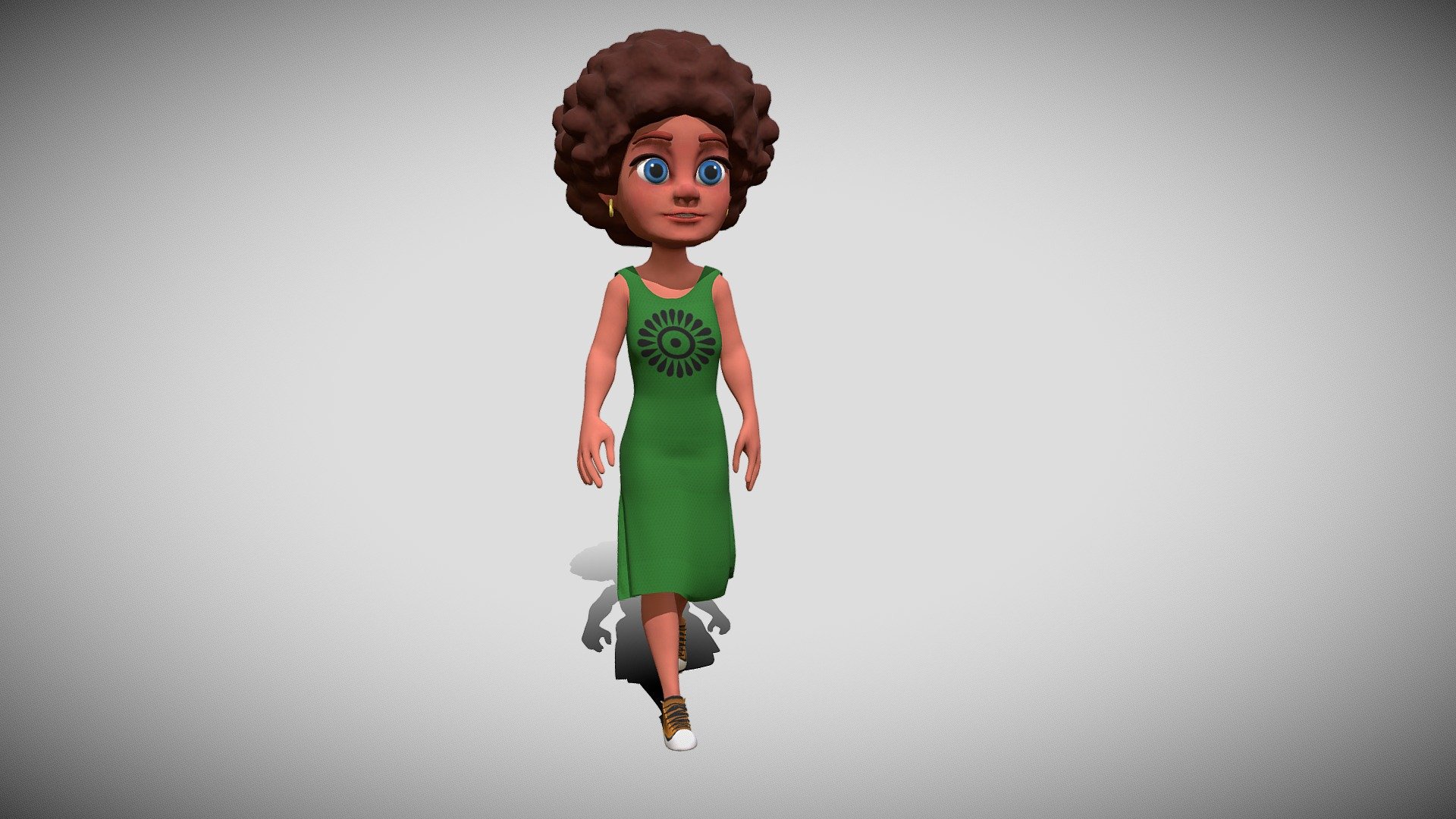 cartoon african girl - Buy Royalty Free 3D model by 3DAnvil [1681ce1 ...