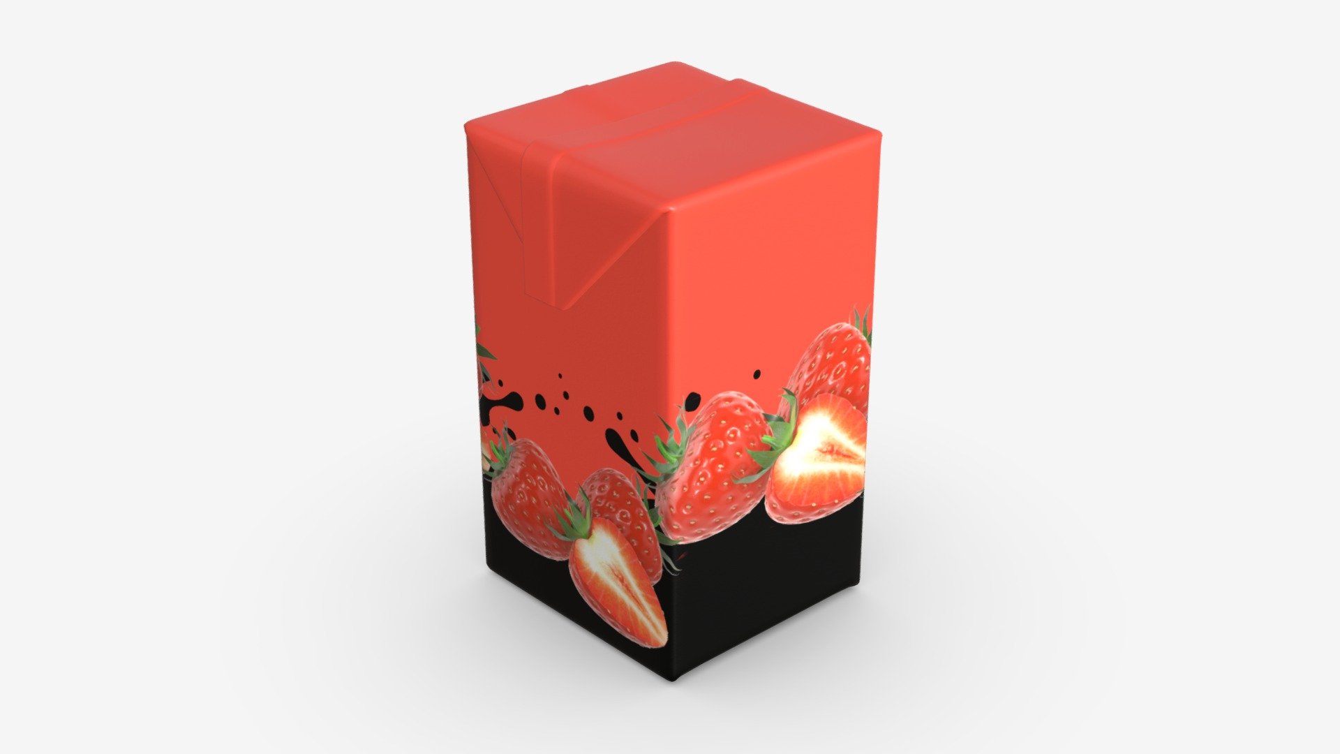 Juice cardboard box packaging 500 ml - Buy Royalty Free 3D model by ...