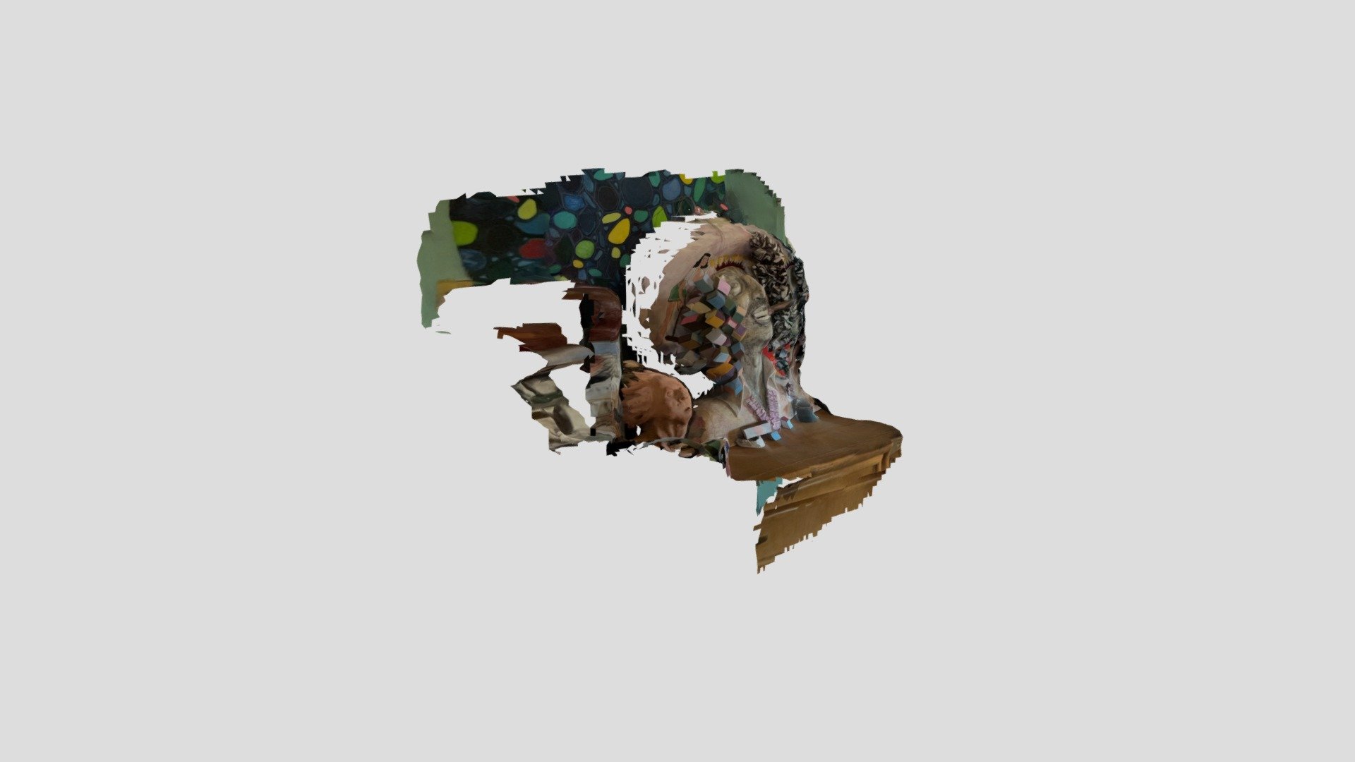 Distorted ceramic head on dresser - Download Free 3D model by ...