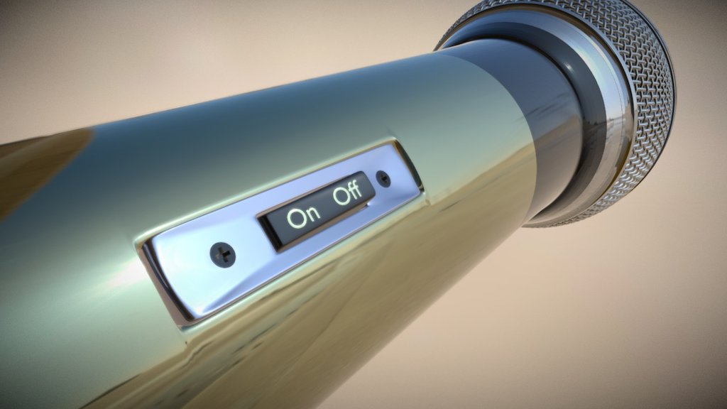 Microphone Blender 3D - 3D model by mortensmunch [1686dc5] - Sketchfab