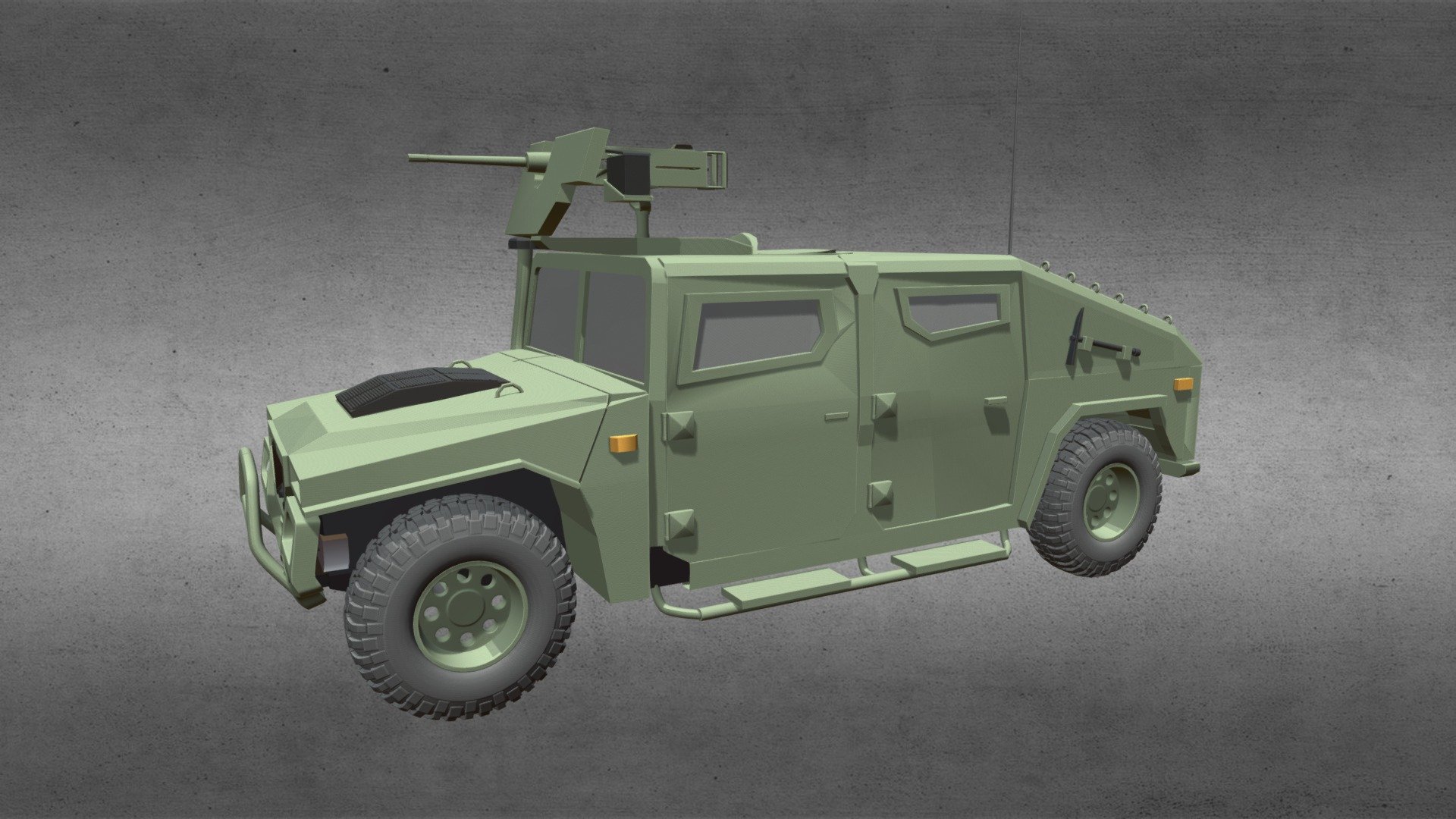 Army Vamtac - 3d Print Army Vehicle - 3D model by Your 3D Character ...