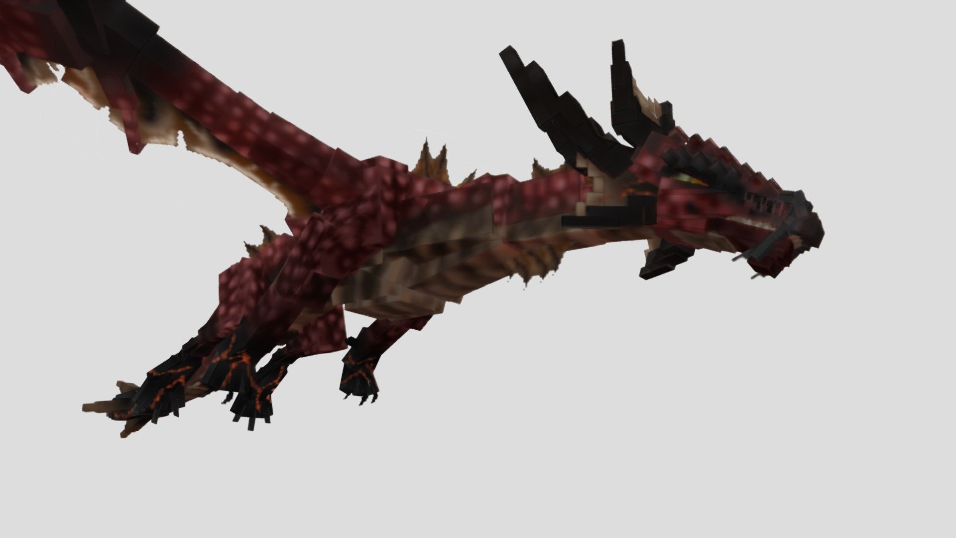 reddragon Minecraft Model - 3D model by DreamWorld Studios ...
