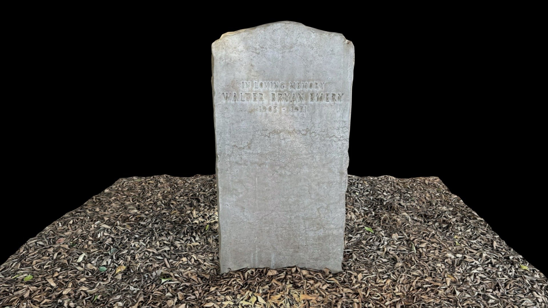 Grave of Walter Bryan Emery (1902–1971) - Download Free 3D model by pmanuelian [168bedb] - Sketchfab