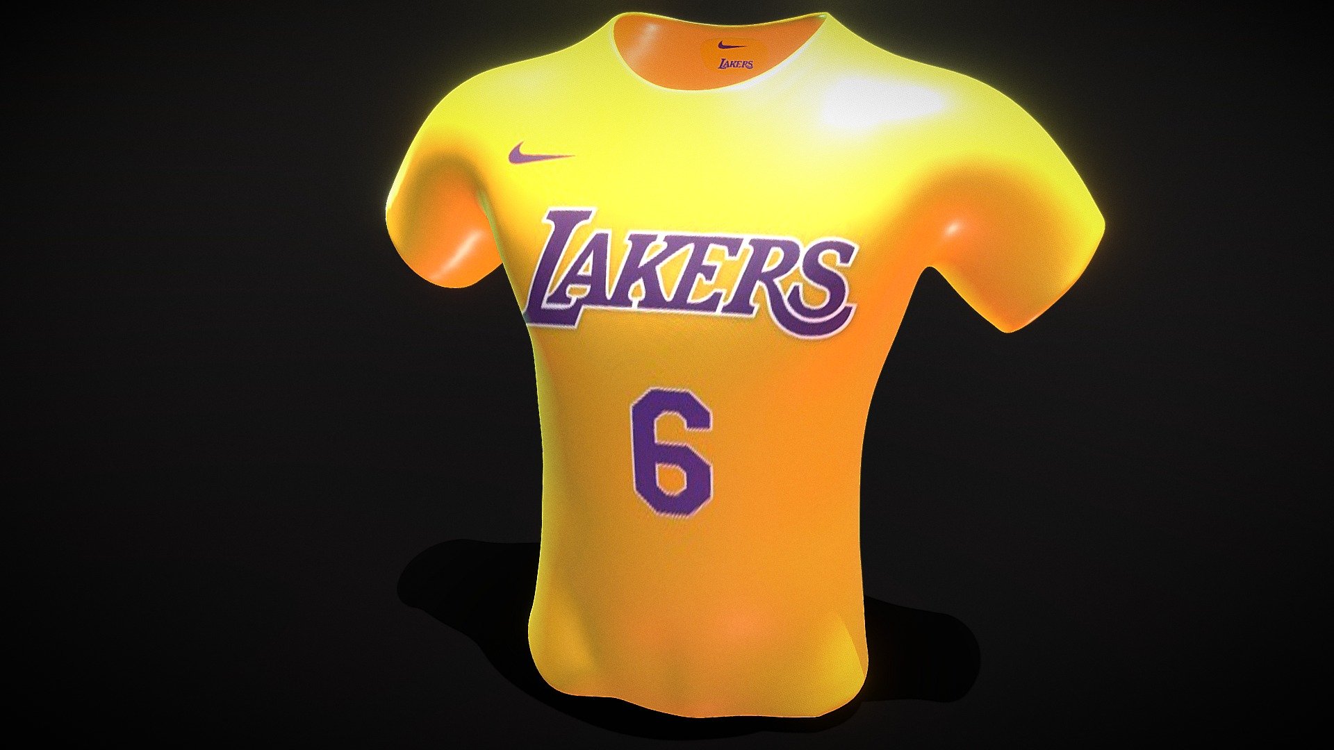 Lakers t-shirt - Buy Royalty Free 3D model by Gabriel Diego (@gabrieldi ...