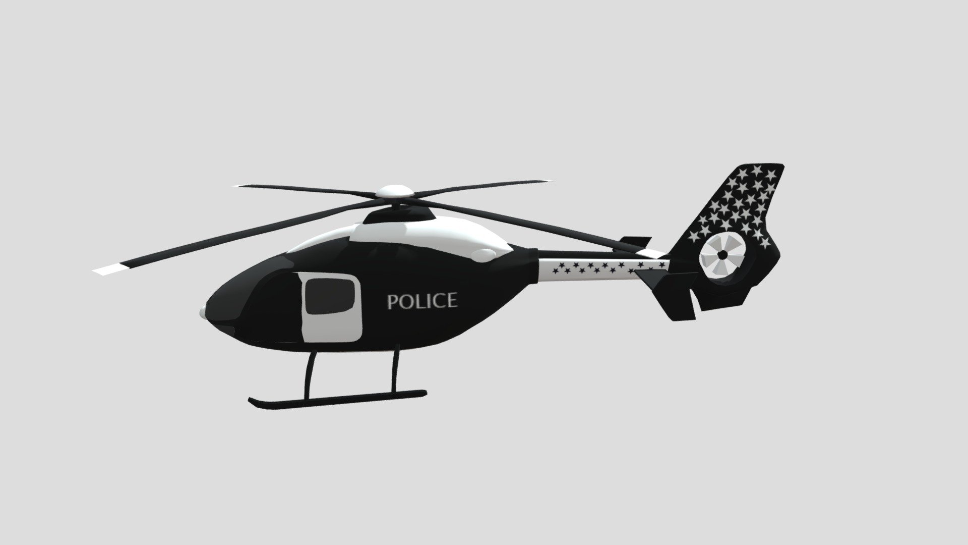 HELICOPTER POLICE - 3D model by M.IMRANIQBAL (@Imran.Iqbal1) [168cb12 ...