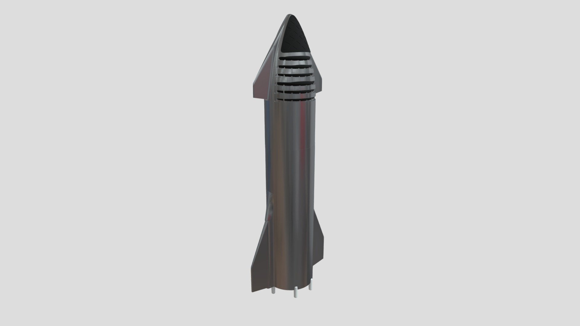 SpaceX Starship-With landing legs deployed - Download Free 3D model by ...