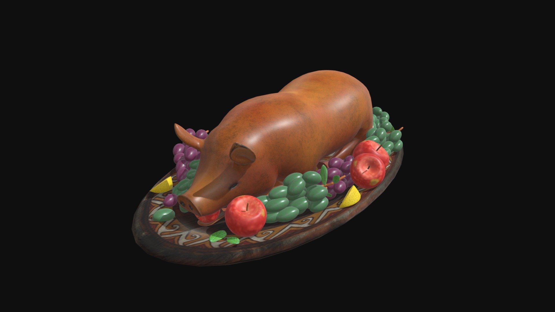 Roasted Pig - 3D model by Kesha (@keshatopazovich) [168f957] - Sketchfab