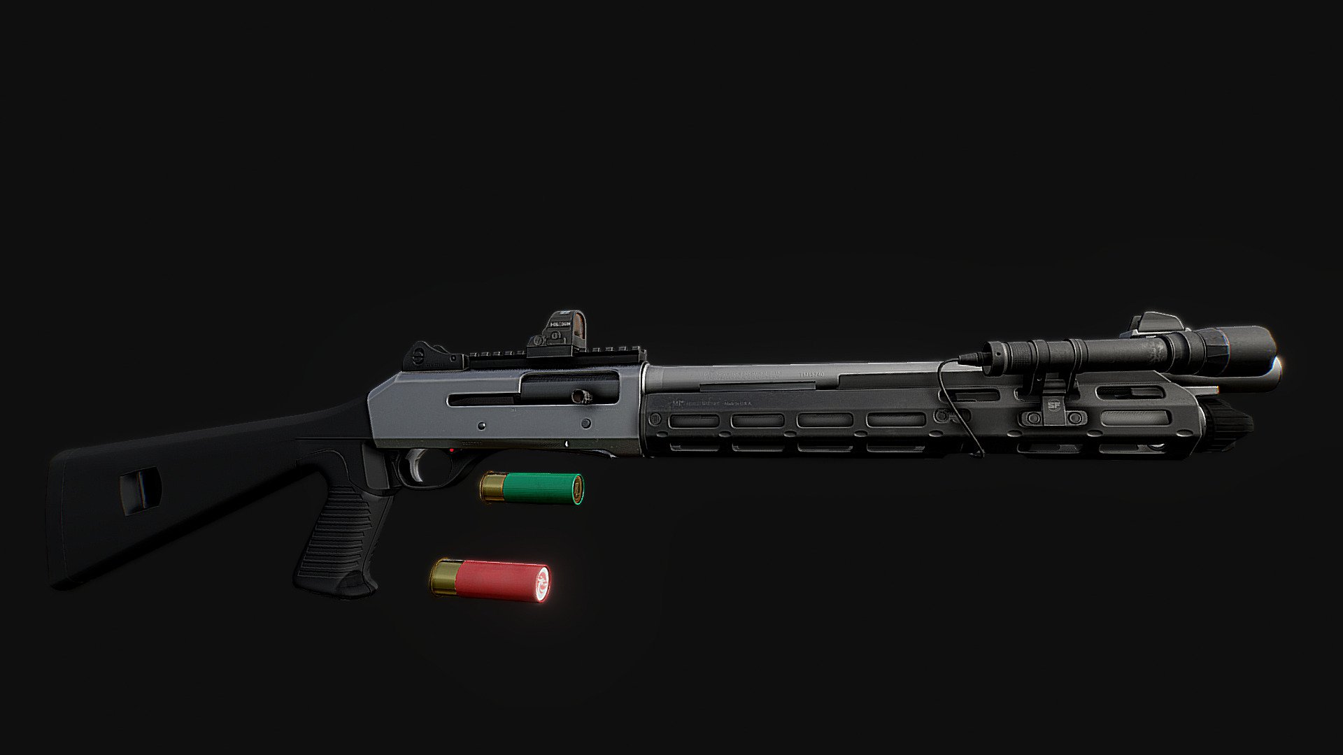 Benelli M4 - Short Barrel - 3D model by FLO_wav (@flokapokaa) [1690757 ...
