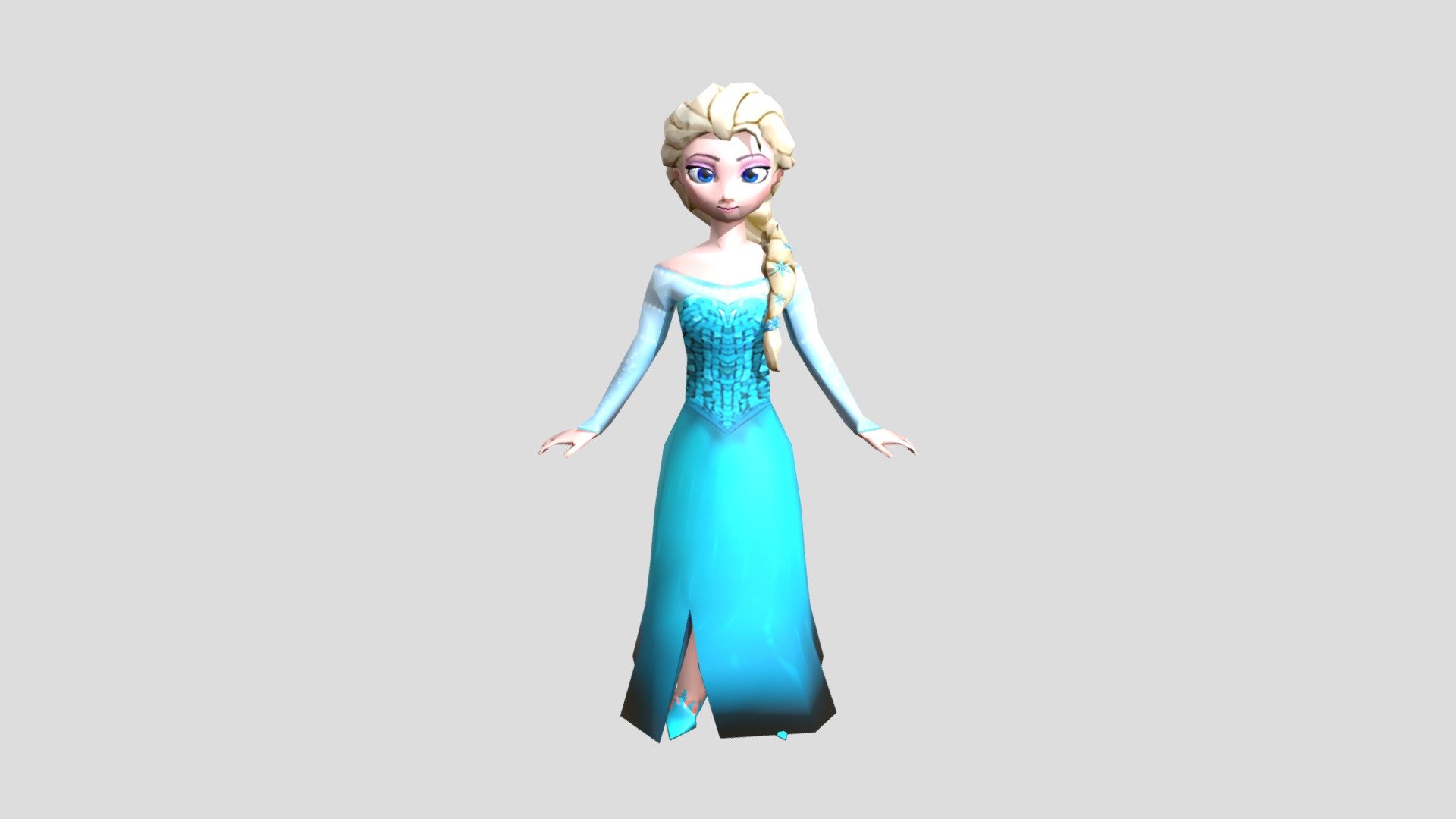 Elsa Princess - 3D model by Rapto (@Rapto3D) [16915eb] - Sketchfab