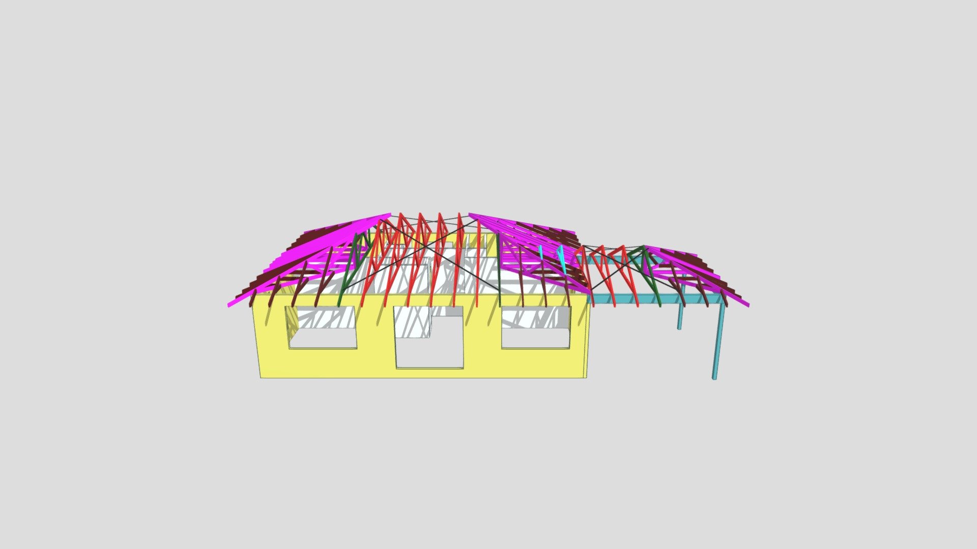 700927- DOMA TRUSSES - 3D model by Dahlsens [16919d0] - Sketchfab